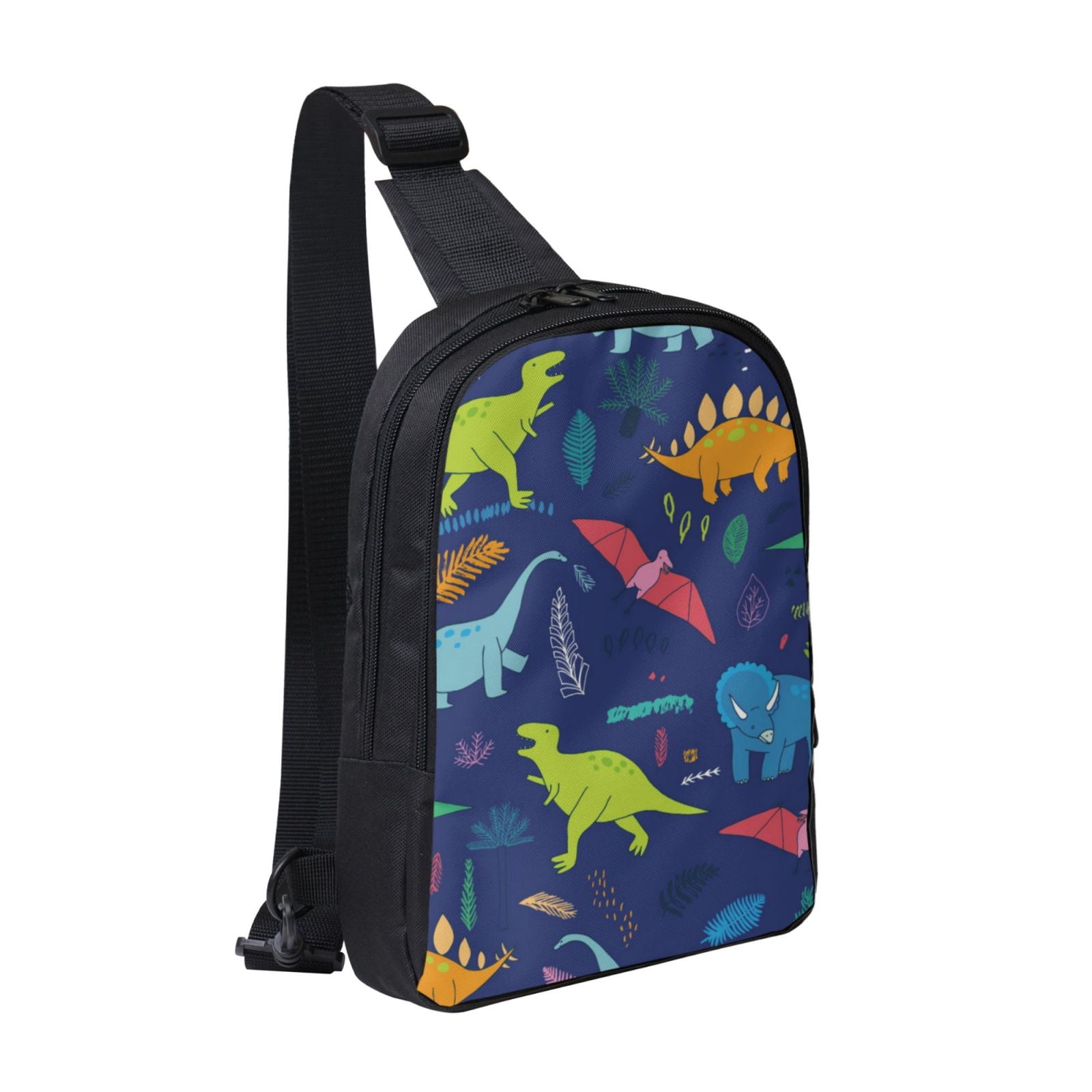 Sigee Dinosaurs for Dual Pocket Sling Backpack Hiking Daypack ...