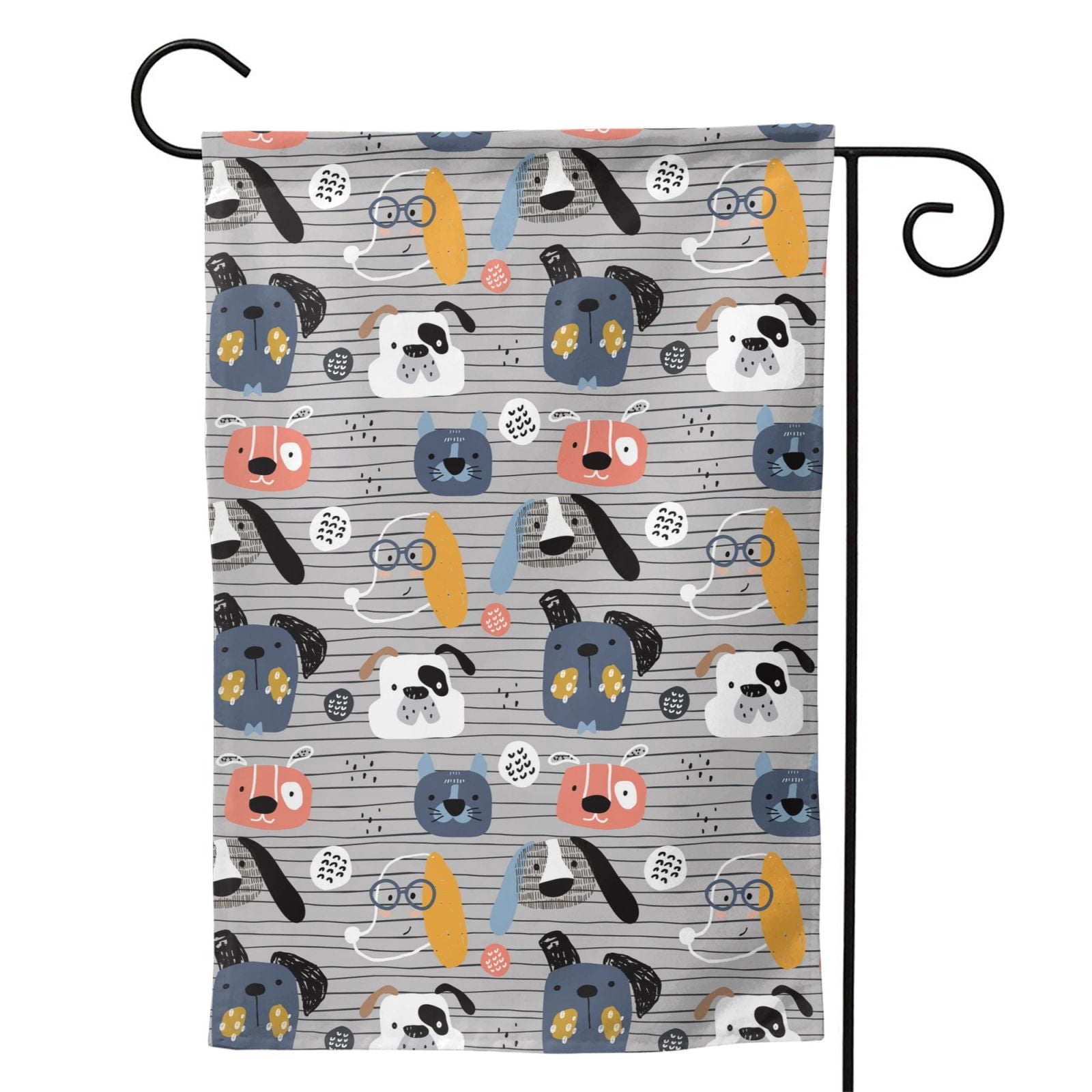 Sigee Dog for Live Happy Decorative Small Garden Flag,Double Sided Yard ...