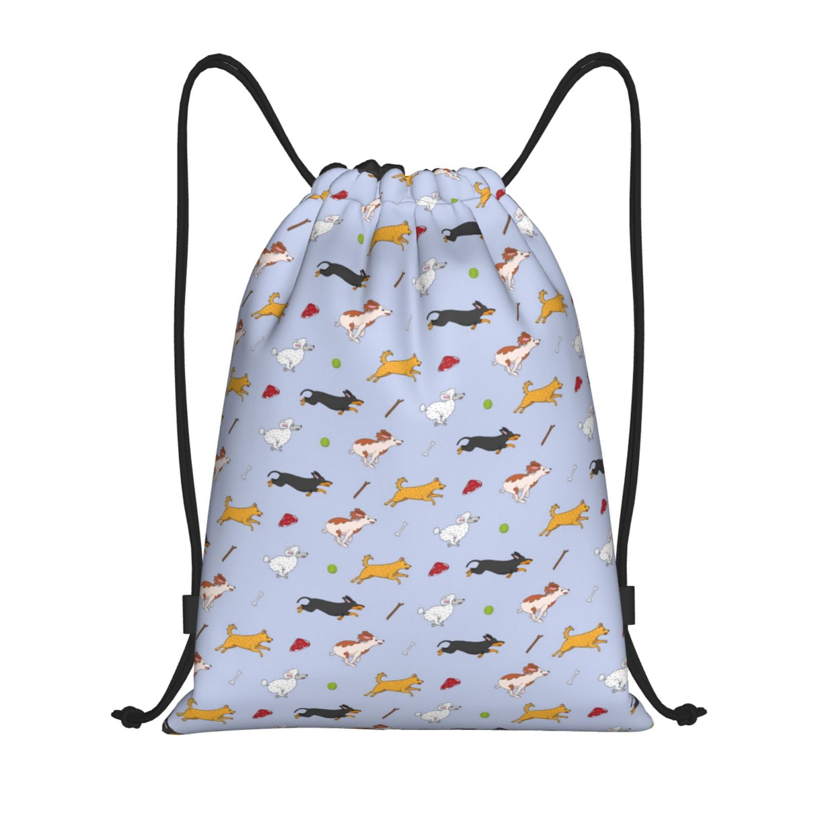 Sigee Dogs Are Running for Drawstring Bag String Backpack for Sports ...