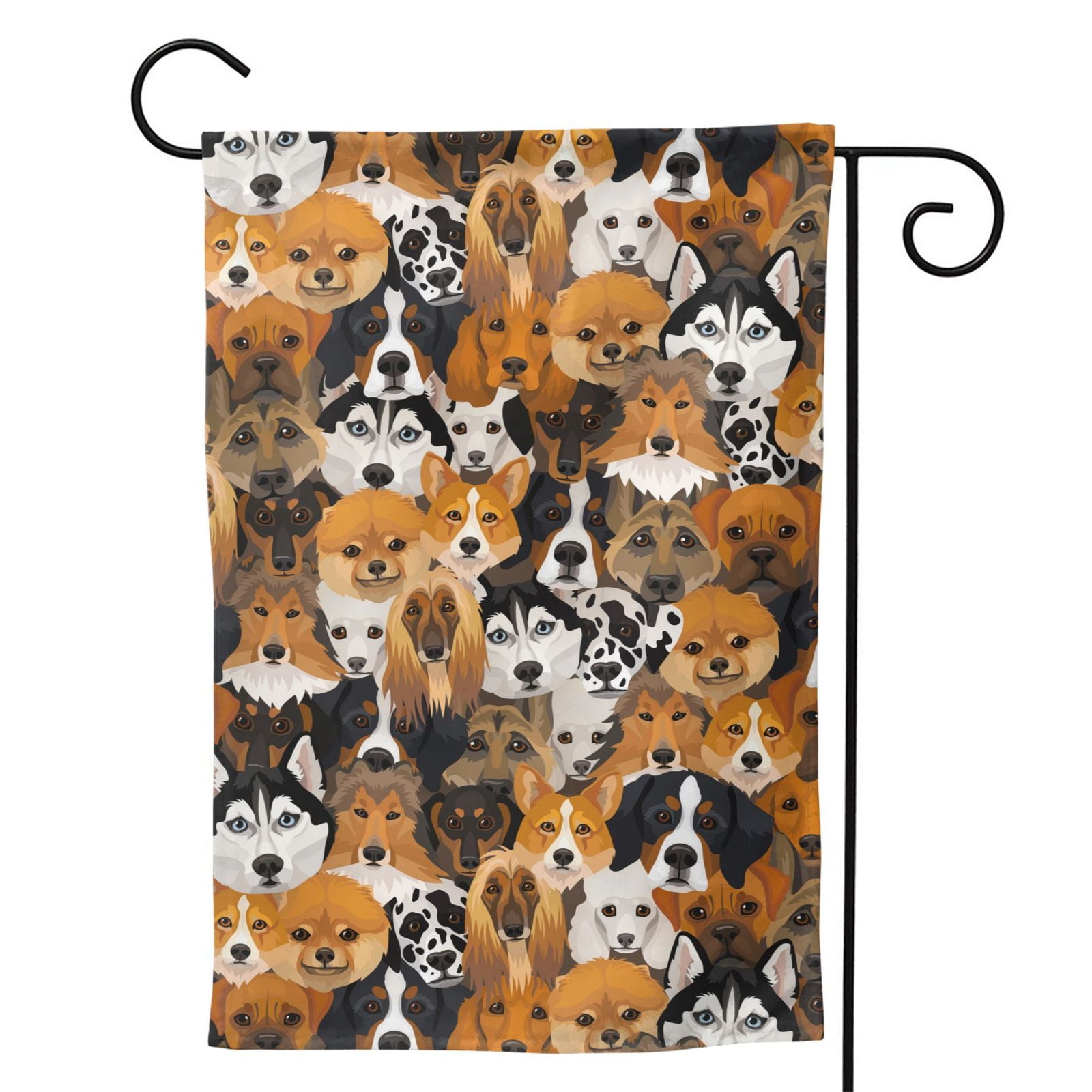 Sigee Dogs Different Breeds for Live Happy Decorative Small Garden Flag ...