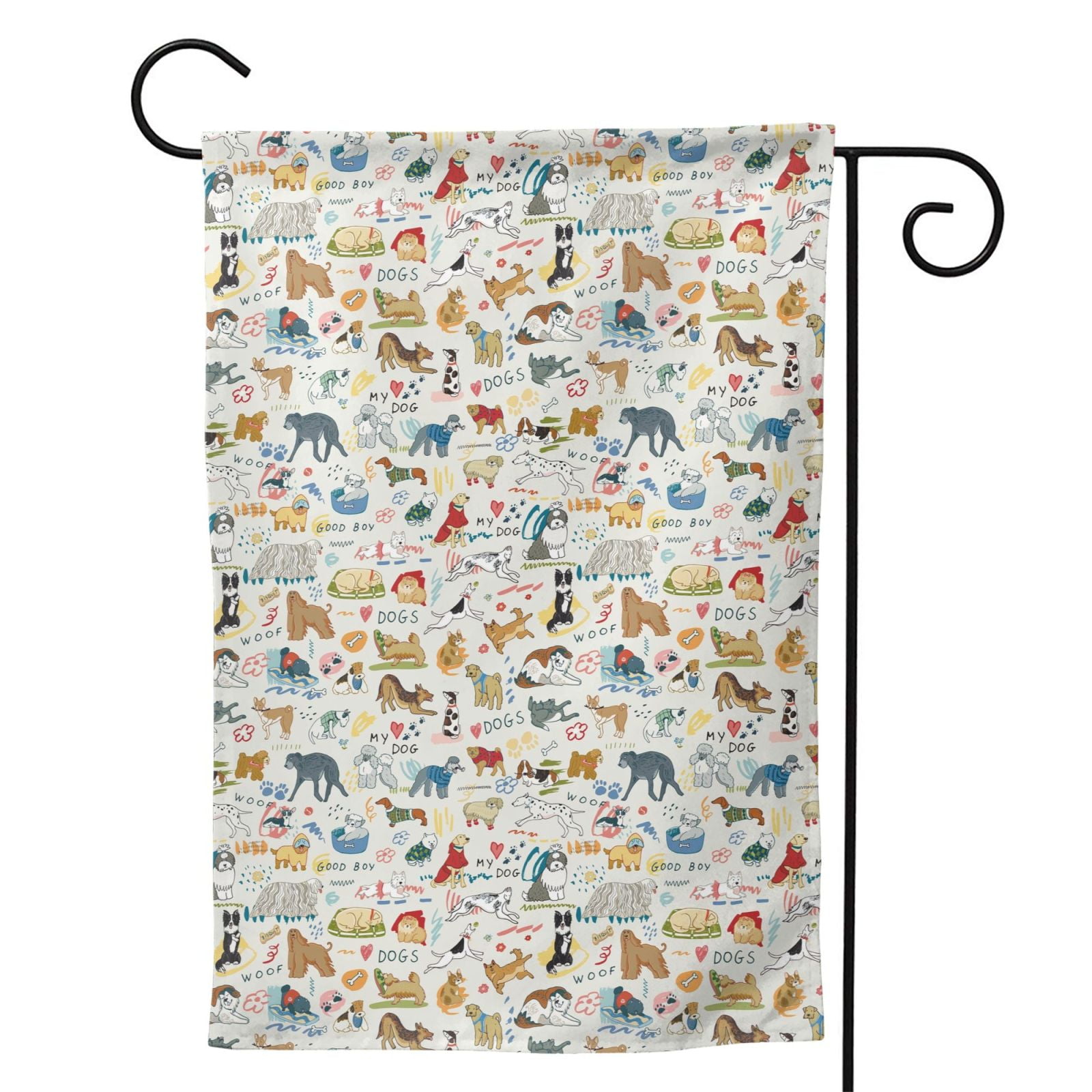 Sigee Dogs Funny Pets for Live Happy Decorative Small Garden Flag ...