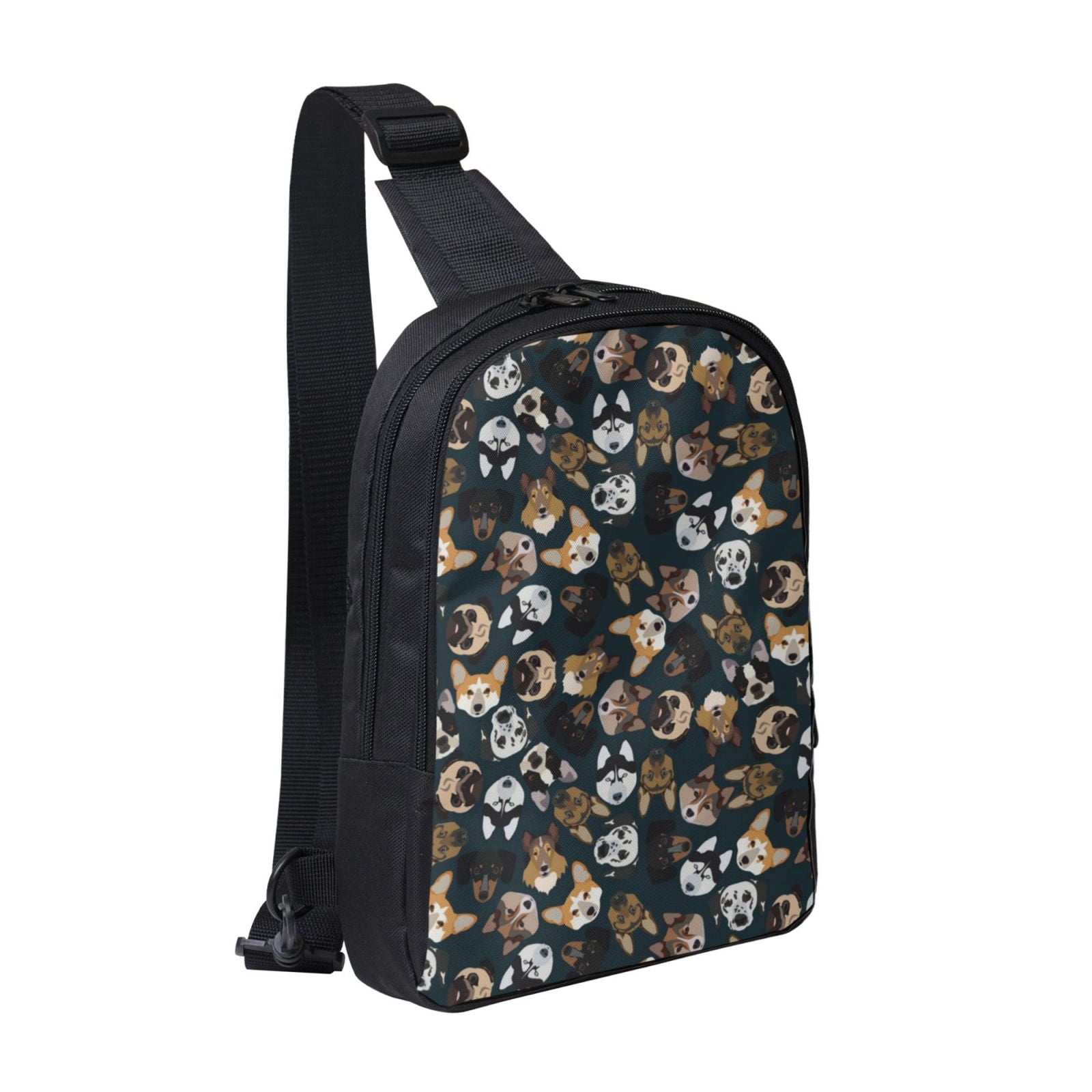 Sigee Dogs for Dual Pocket Sling Backpack Hiking Daypack Multipurpose ...