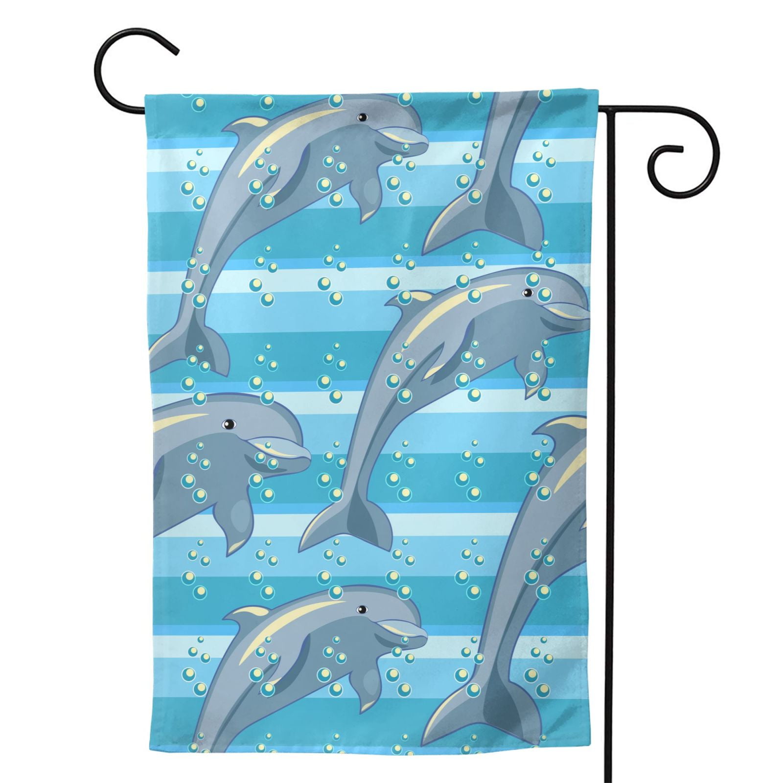 Sigee Dolphin for Live Happy Decorative Small Garden Flag,Double Sided ...