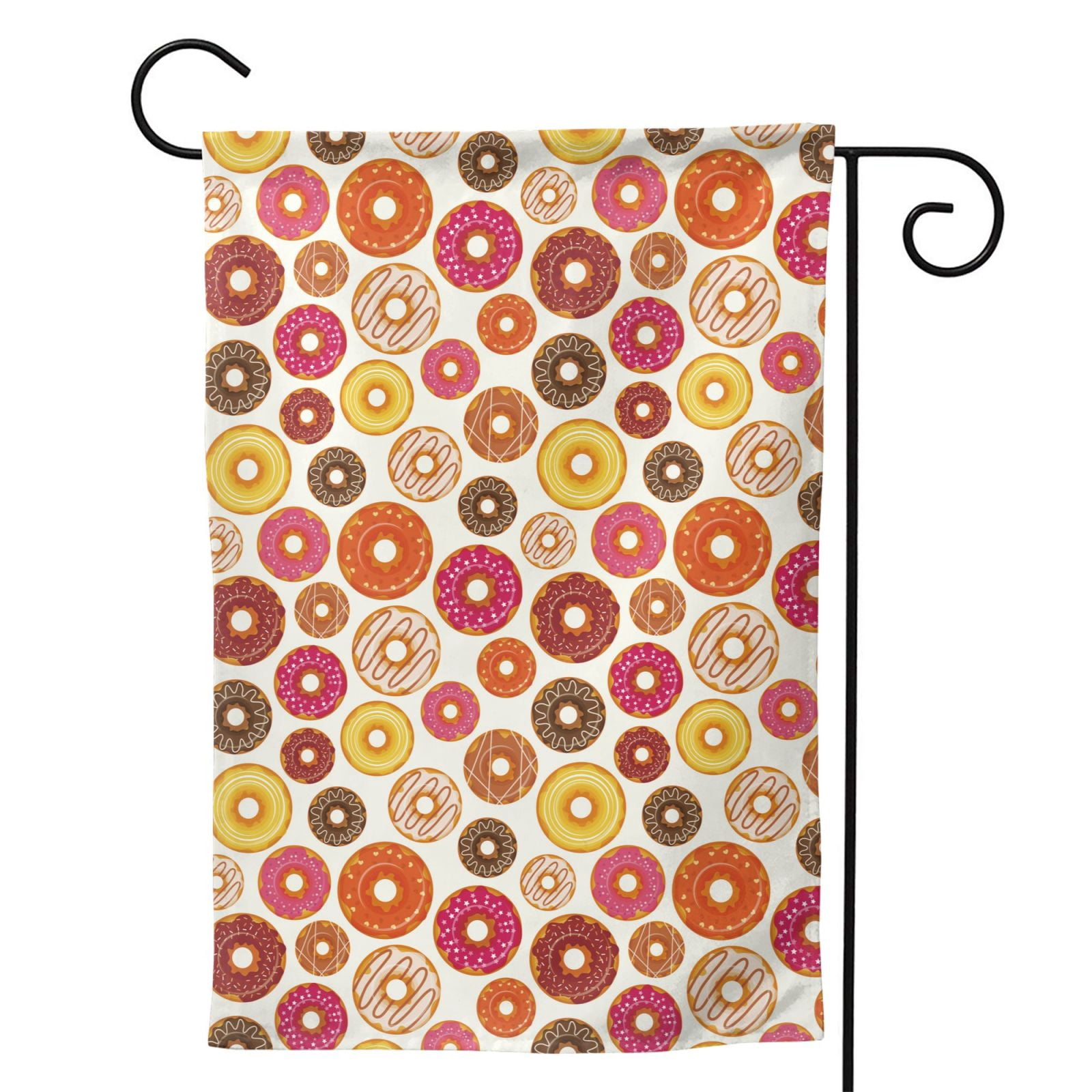 Sigee Donut for Live Happy Decorative Small Garden Flag,Double Sided ...