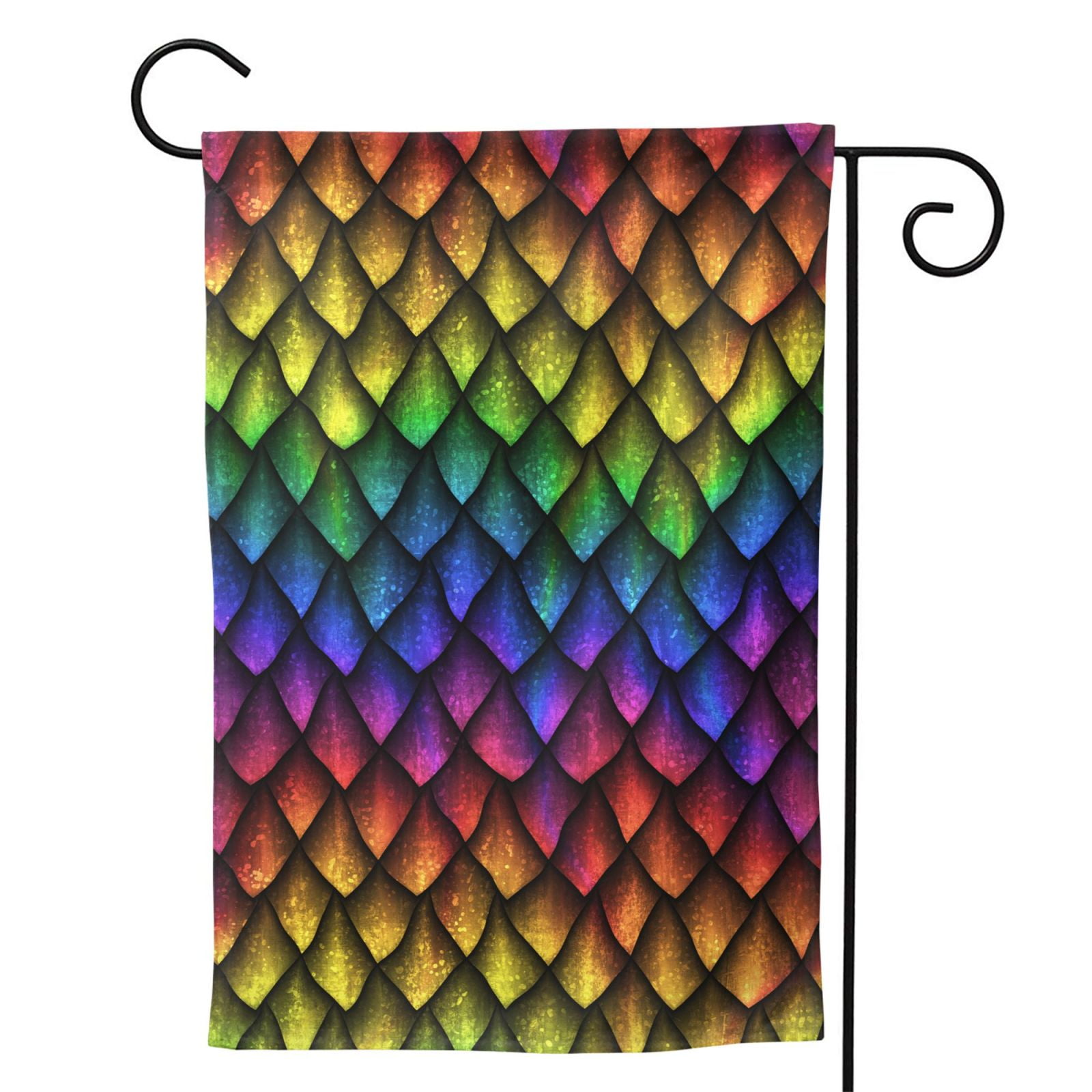 Sigee Dragon Scales for Live Happy Decorative Small Garden Flag,Double ...