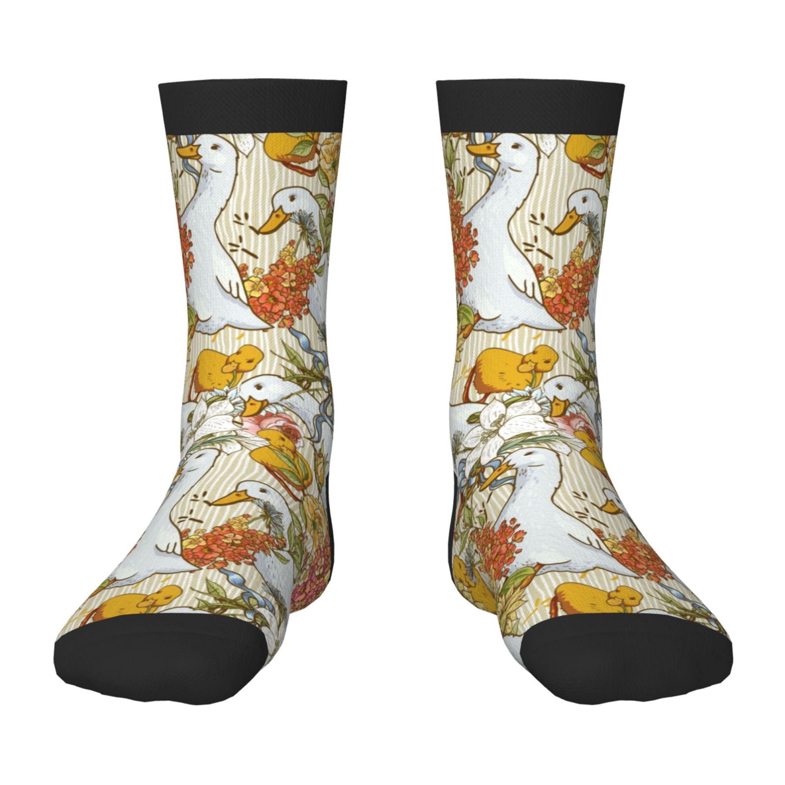 Sigee Ducks and Flowers for Premium Children's Socks Unisex School Kids ...