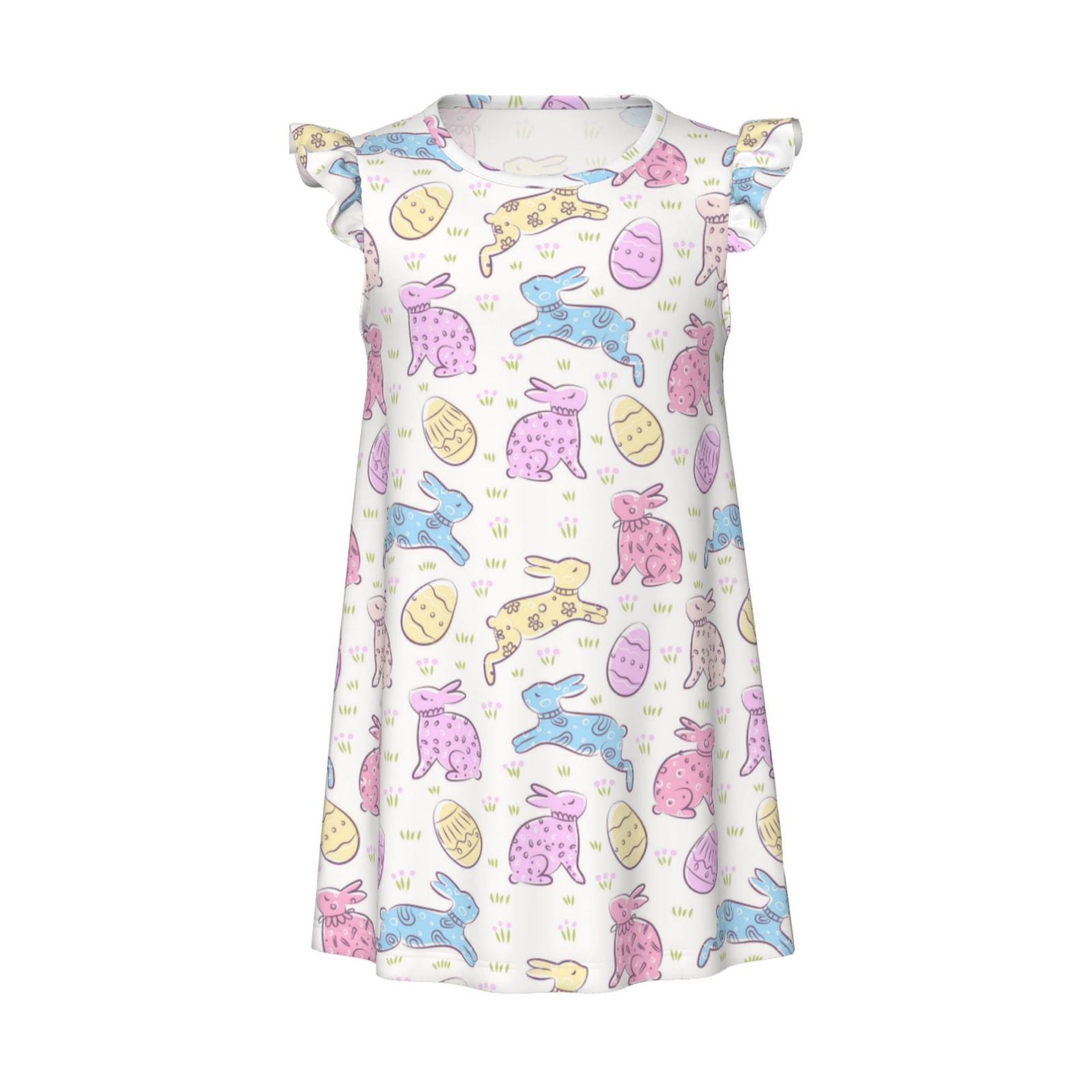 Sigee Easter Colorful Rabbit for Girls Sleepwear Nightie,Night Sleep ...
