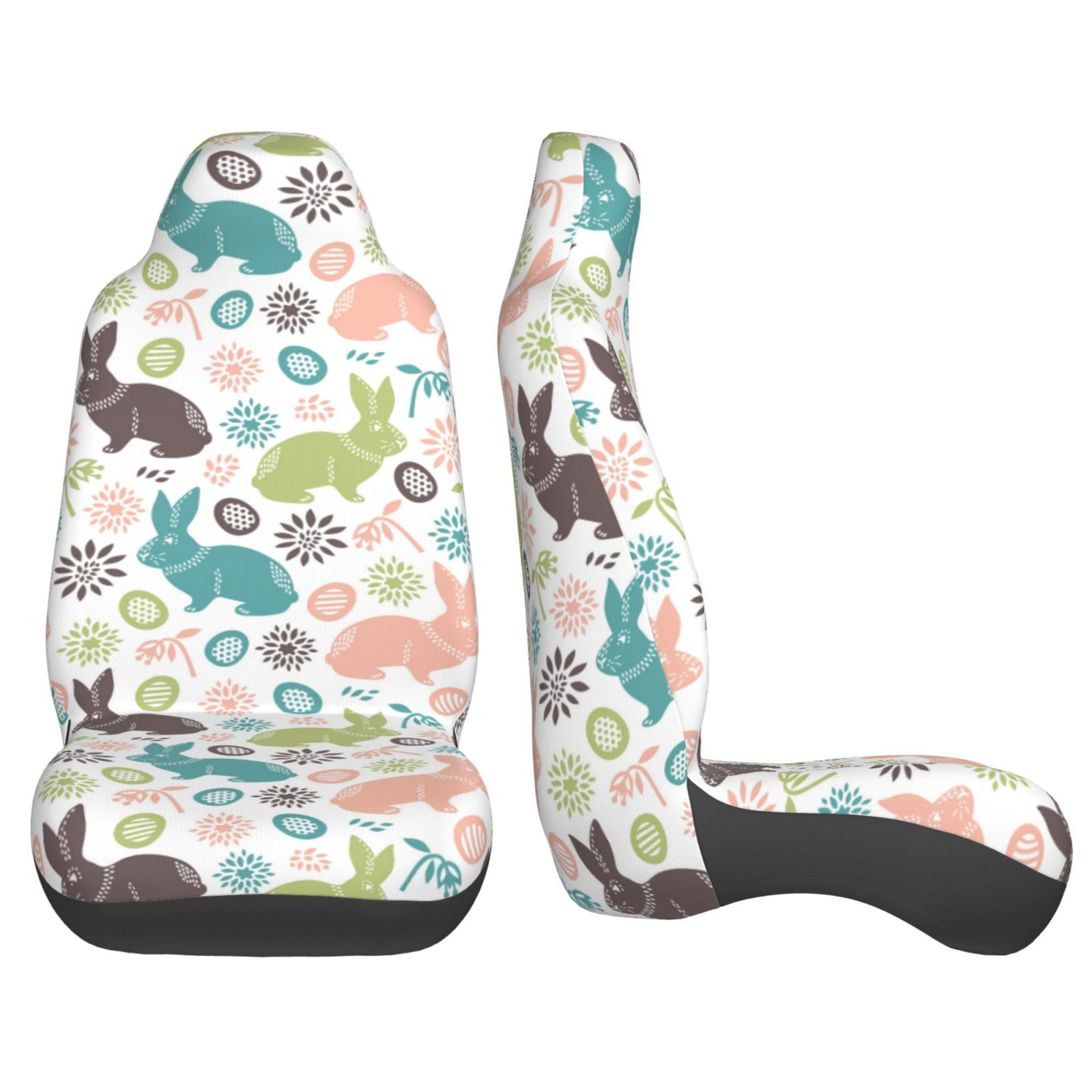 Sigee Easter Rabbit for Universal Car Seat Covers, Premium Car Seat ...