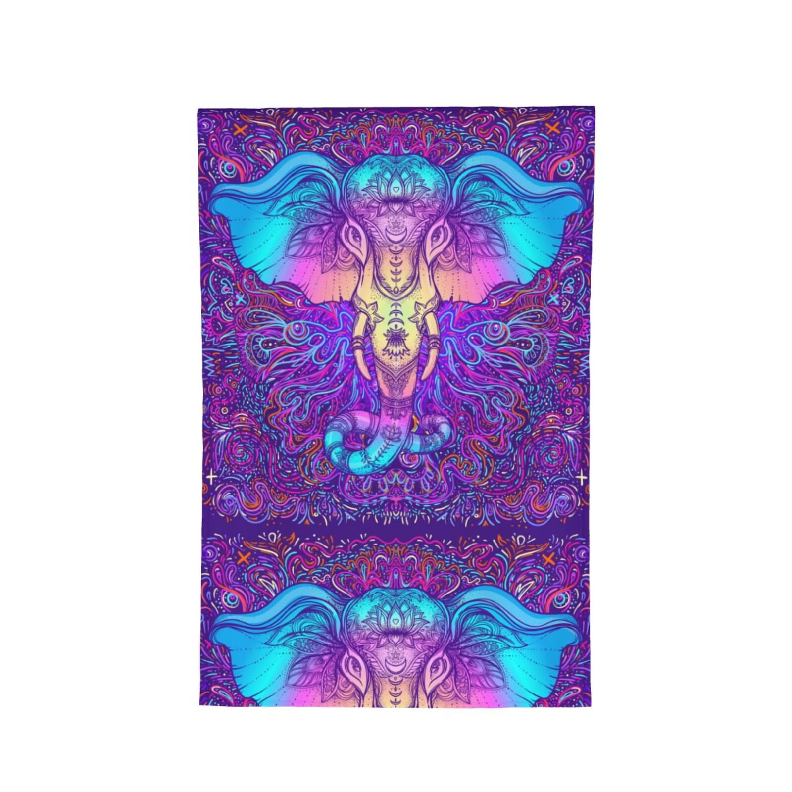 Sigee Elephant in Tribal Style Printed Flag12.5 * 18in Outdoor Yard ...