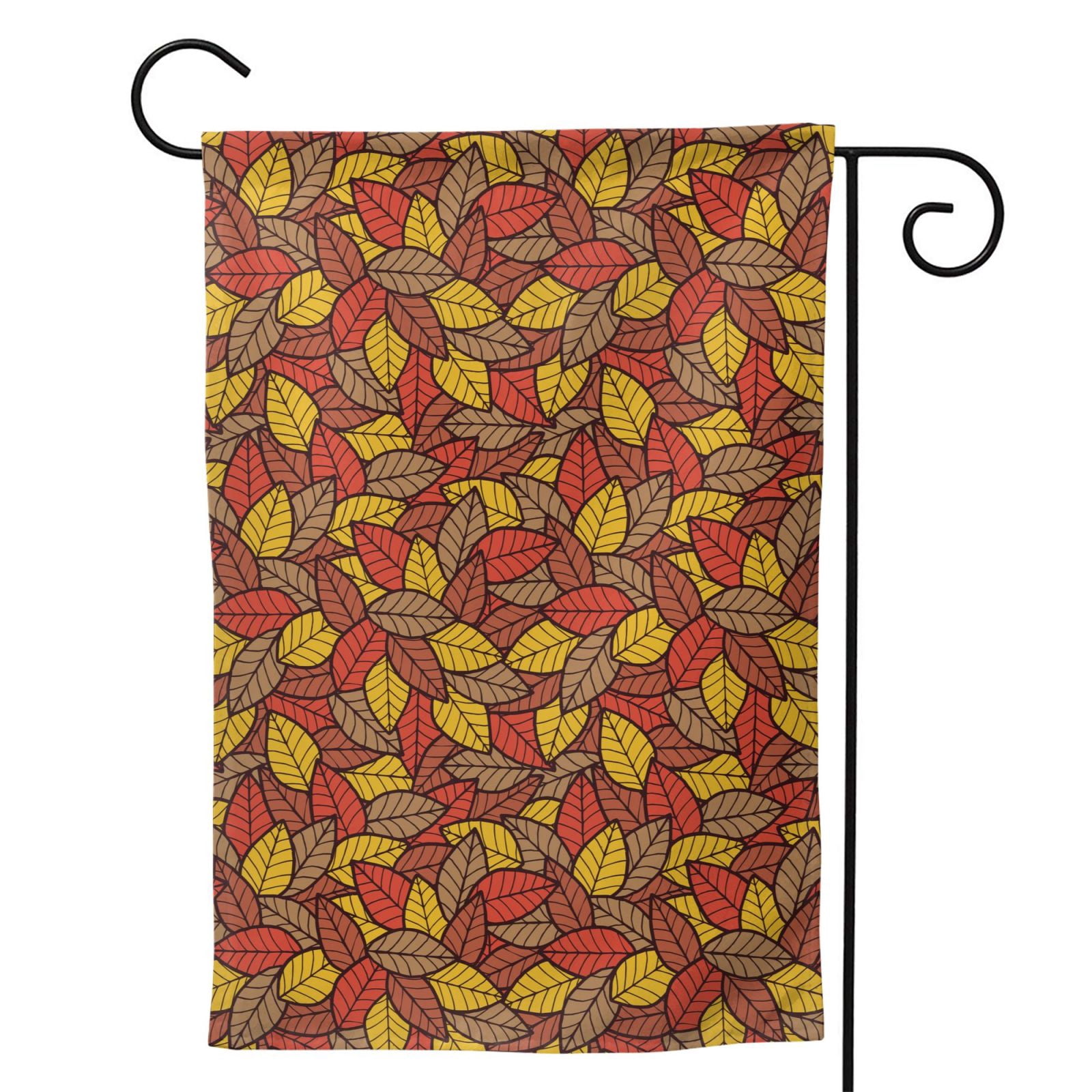 Sigee Fall Leaves for Live Happy Decorative Small Garden Flag,Double ...