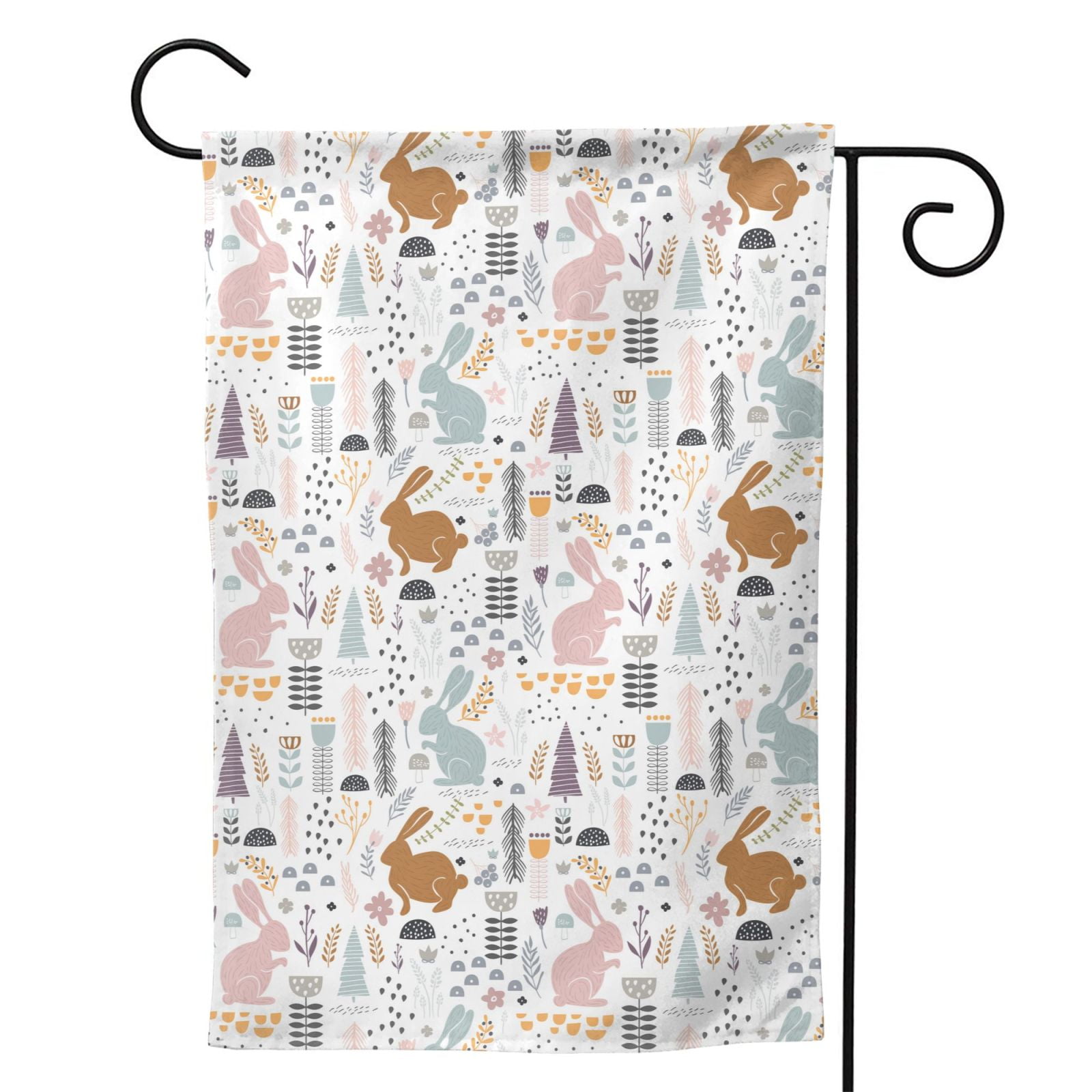 Sigee Fall Rabbit for Live Happy Decorative Small Garden Flag,Double ...