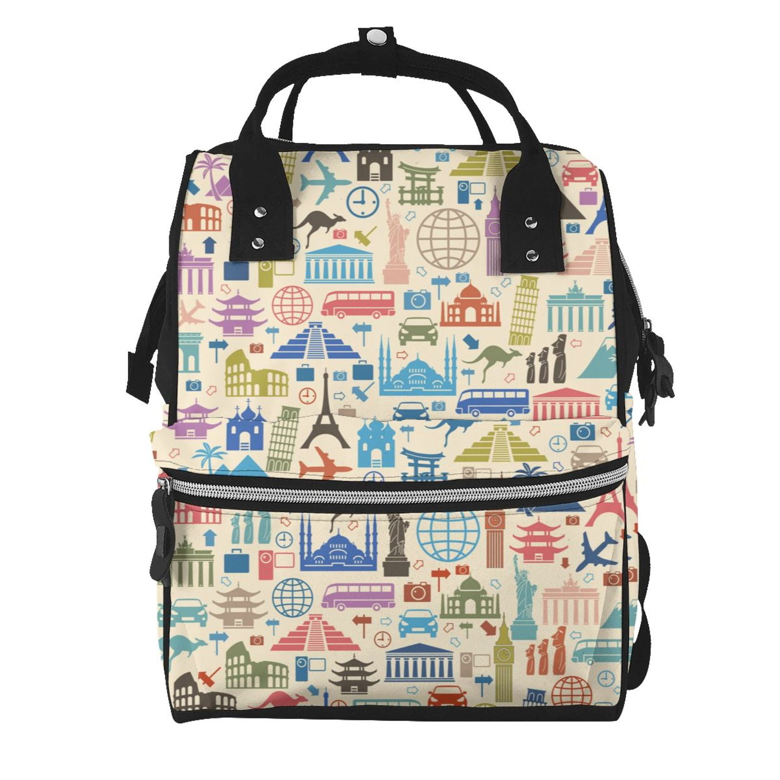 Sigee Famous Places for Premium Mummy Backpack – Waterproof, Stylish ...