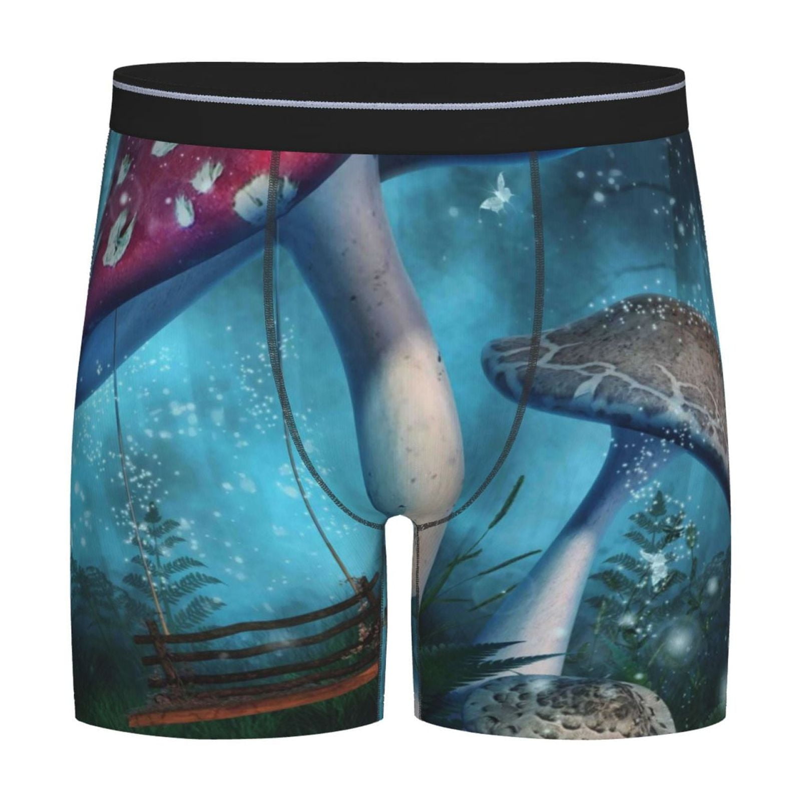 Sigee Fantasy Mushrooms for Men's Boxer Briefs,Moisture Wicking and ...