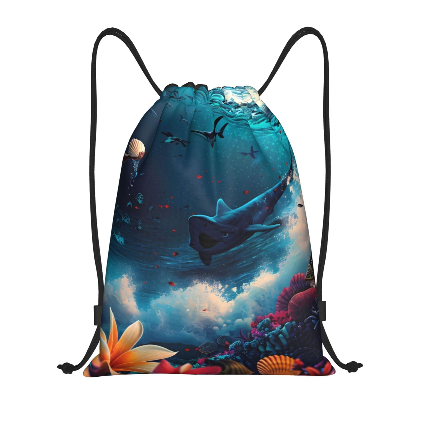 Sigee Fantasy Underwater Adventure for Drawstring Bag String Backpack ...