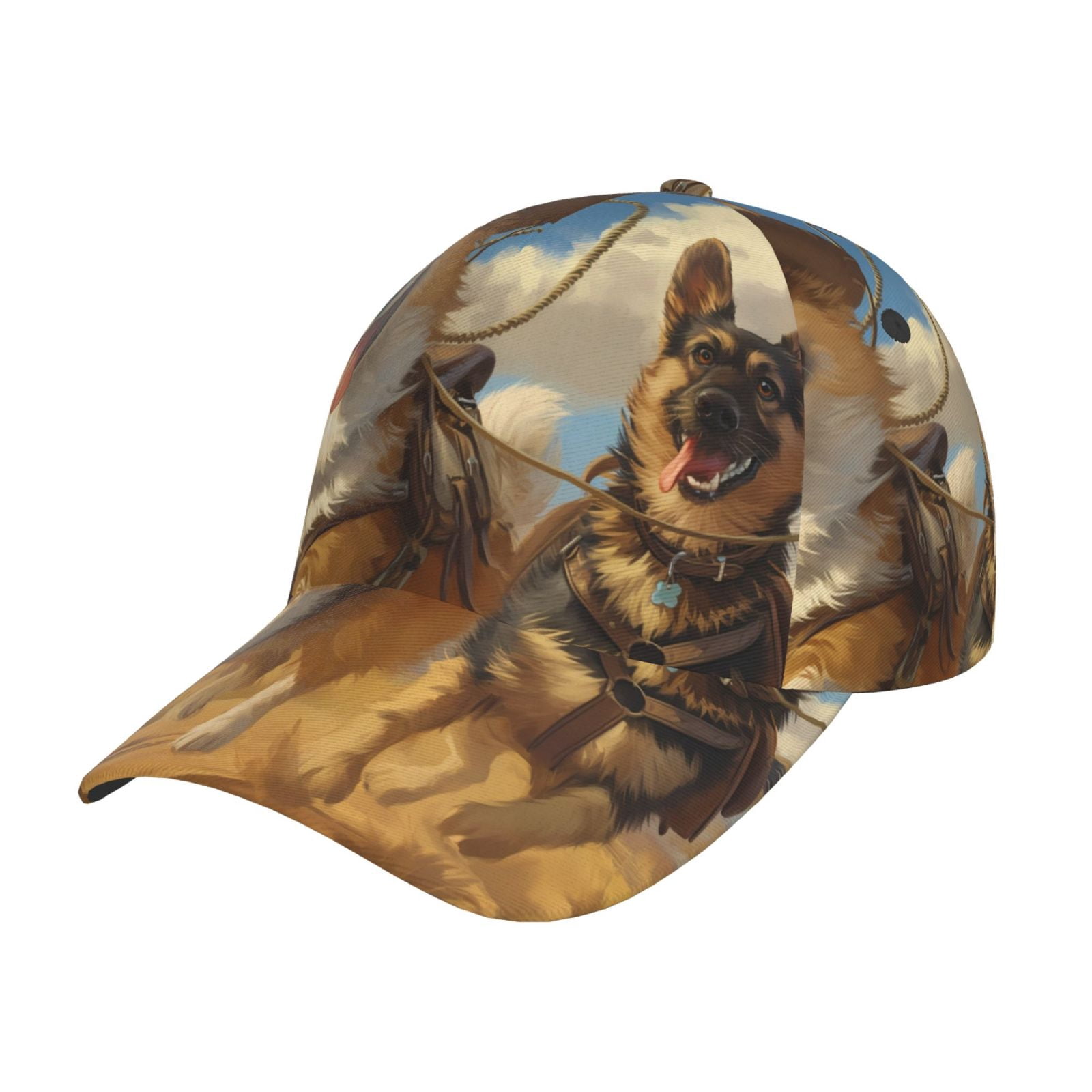 Sigee Farm Corgi German Shepherd for Fashionable curved brim baseball ...