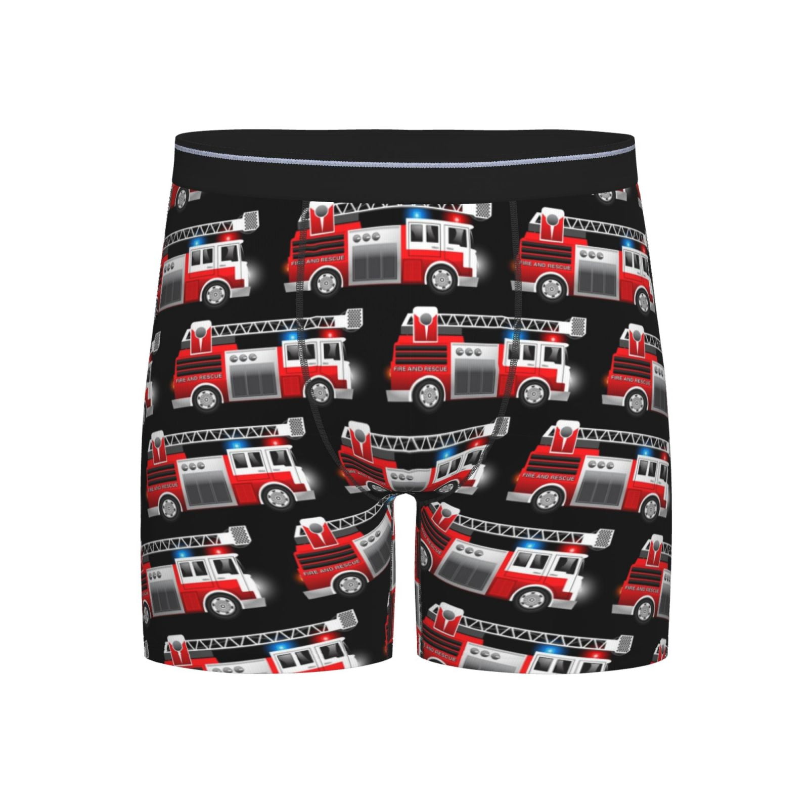 Sigee Fire and Rescue Truck for Men's Boxer Briefs,Moisture Wicking and ...