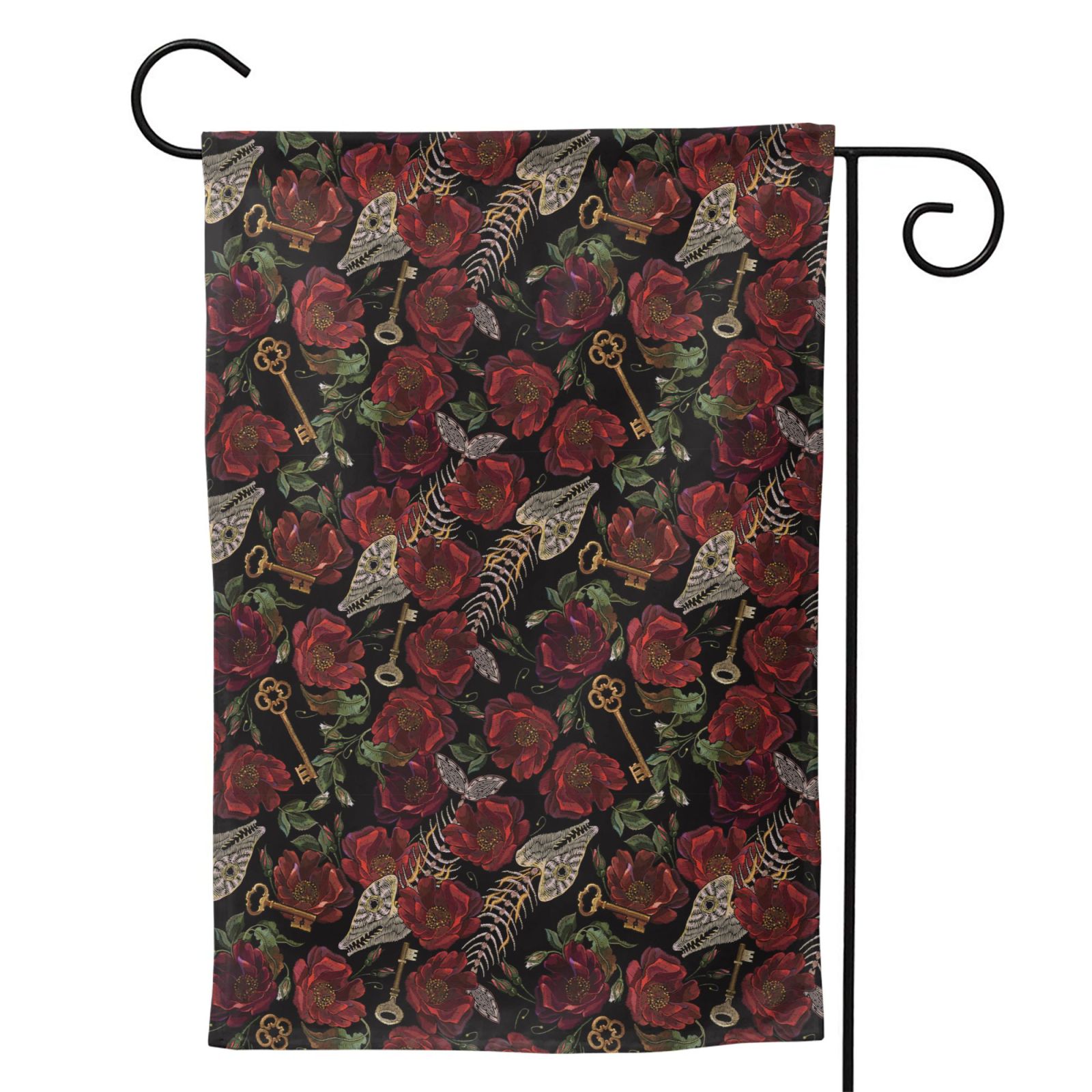 Sigee Fishbone Rose for Live Happy Decorative Small Garden Flag,Double ...