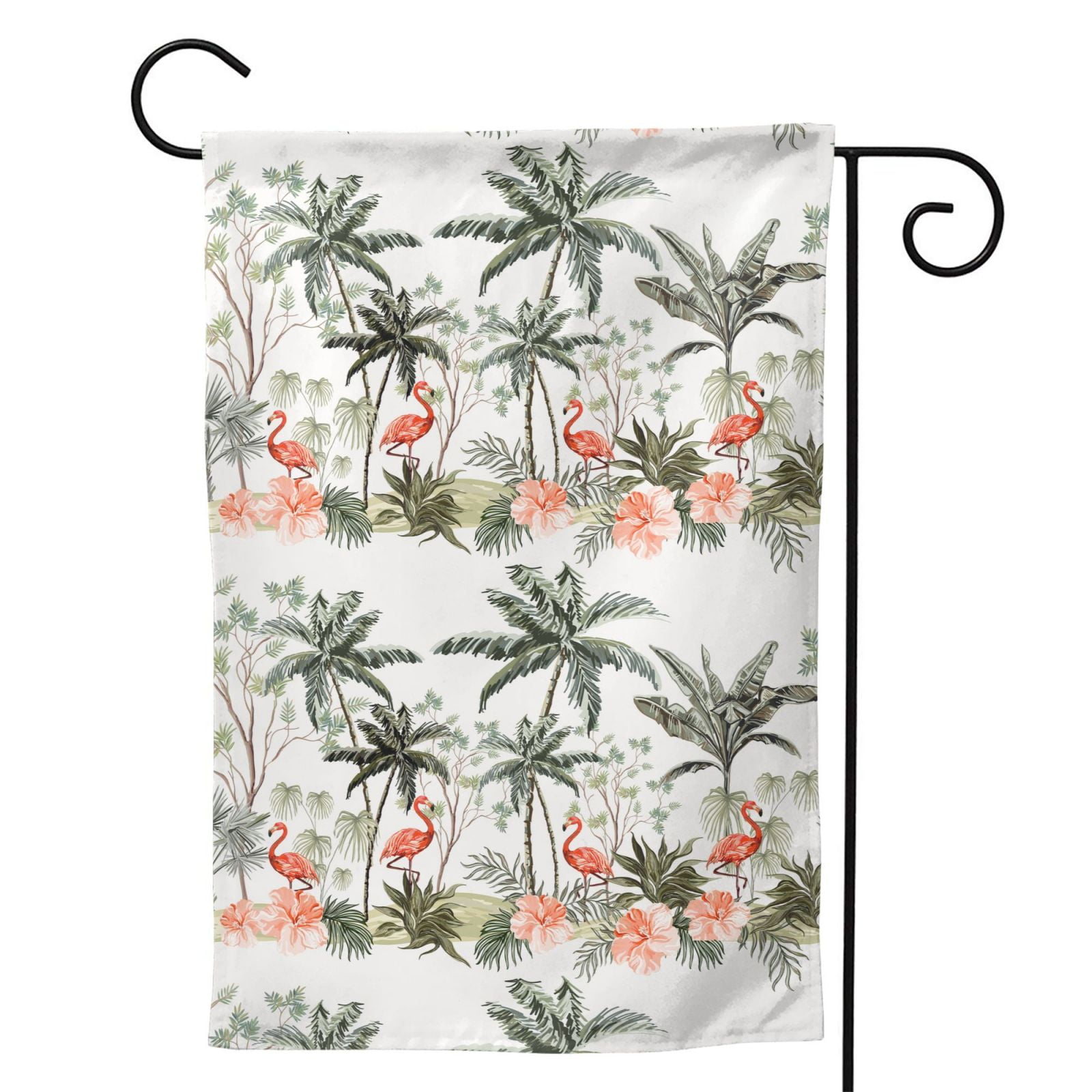 Sigee Flamingo Palm Trees for Live Happy Decorative Small Garden Flag ...
