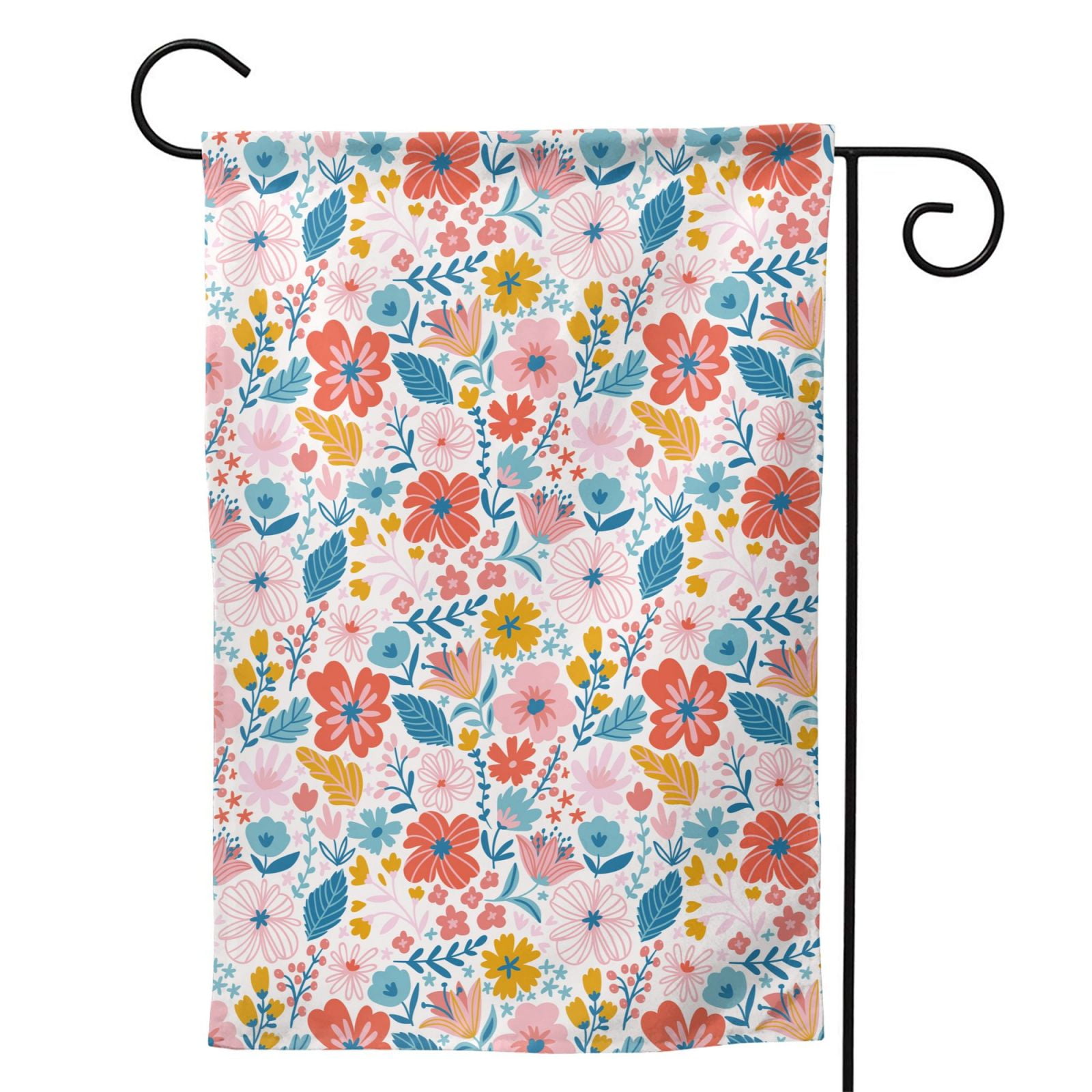 Sigee Floral Ditsy for Live Happy Decorative Small Garden Flag,Double ...