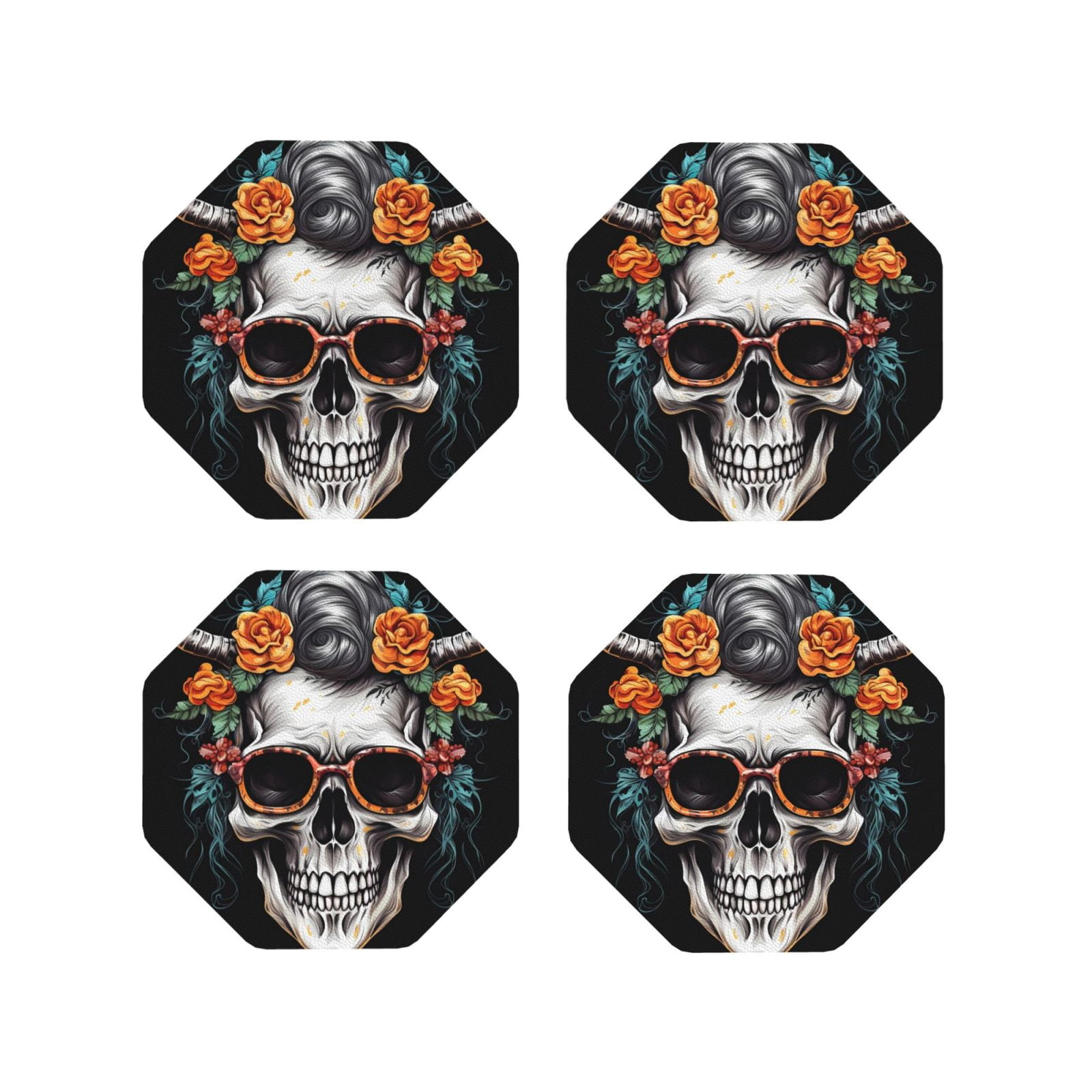 Sigee Flower Horn Skull A for Water-Resistant, Heat-Resistant, Non-Slip ...