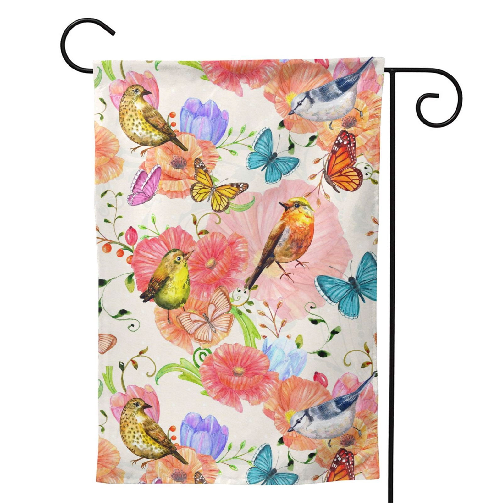 Sigee Flowers And Birds Watercolor for Live Happy Decorative Small ...