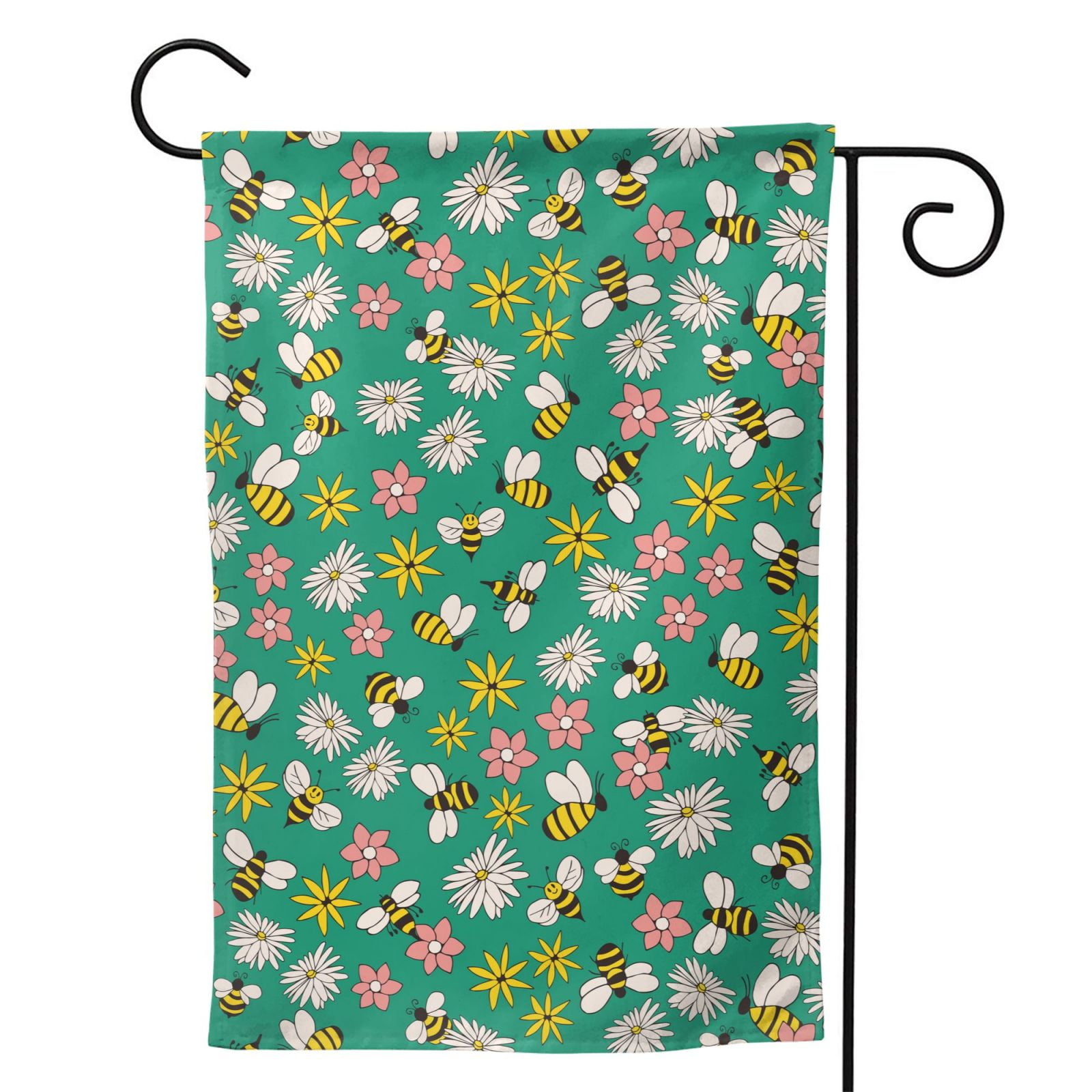 Sigee Flying Bees for Live Happy Decorative Small Garden Flag,Double ...