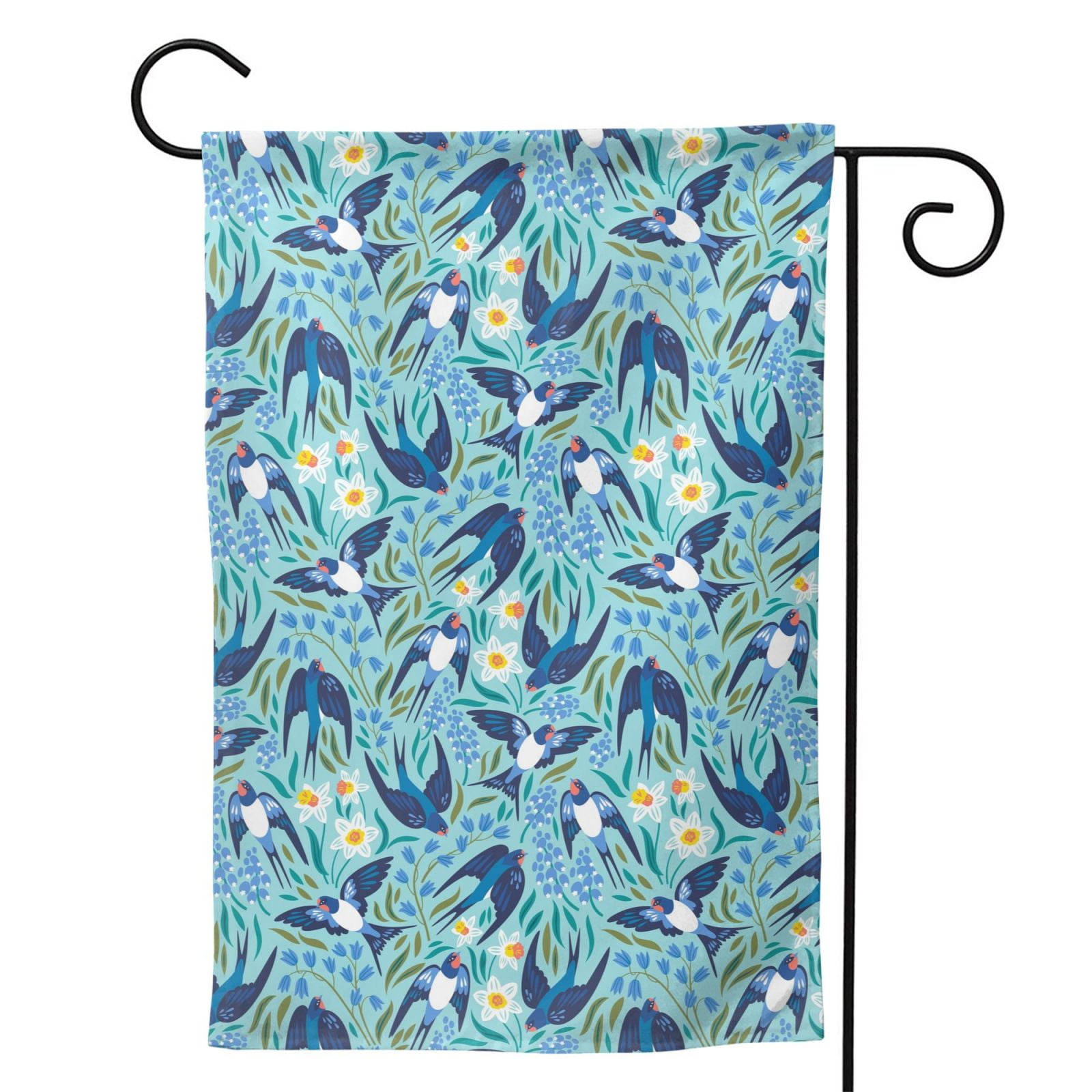 Sigee Flying Swallows for Live Happy Decorative Small Garden Flag ...