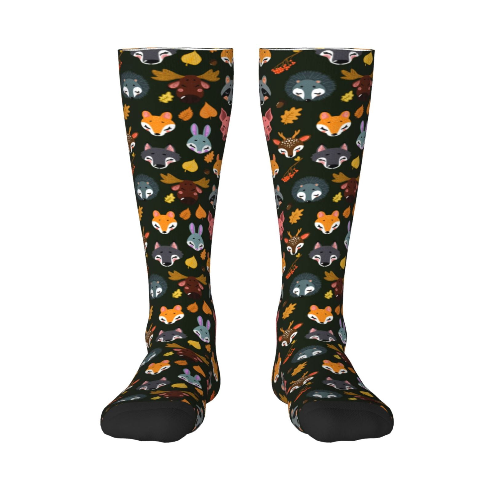 Sigee Forest Animal Faces for Socks for Men Women Socks Stocking ...