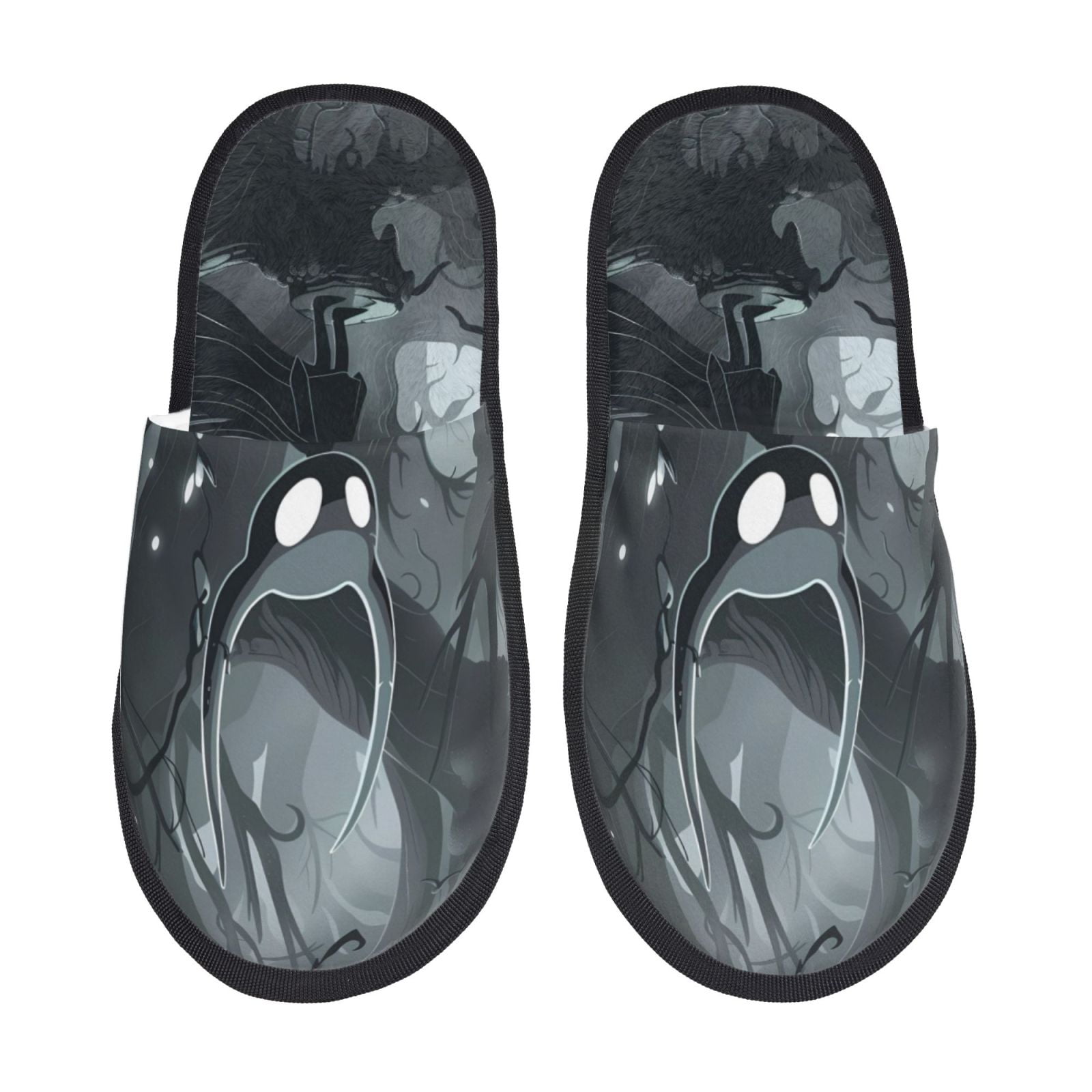 Sigee Forest Black Ghost Warrior for Cozy Furry Slippers Super Soft ...