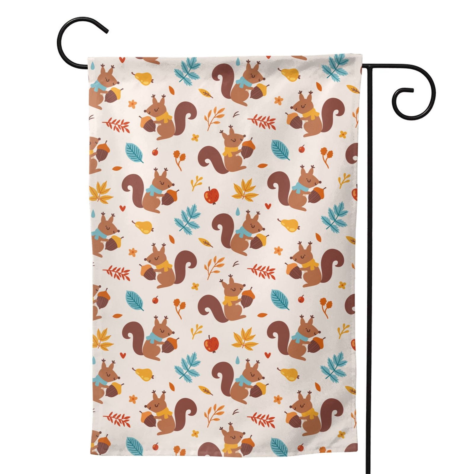 Sigee Forest Squirrel Nuts for Live Happy Decorative Small Garden Flag ...