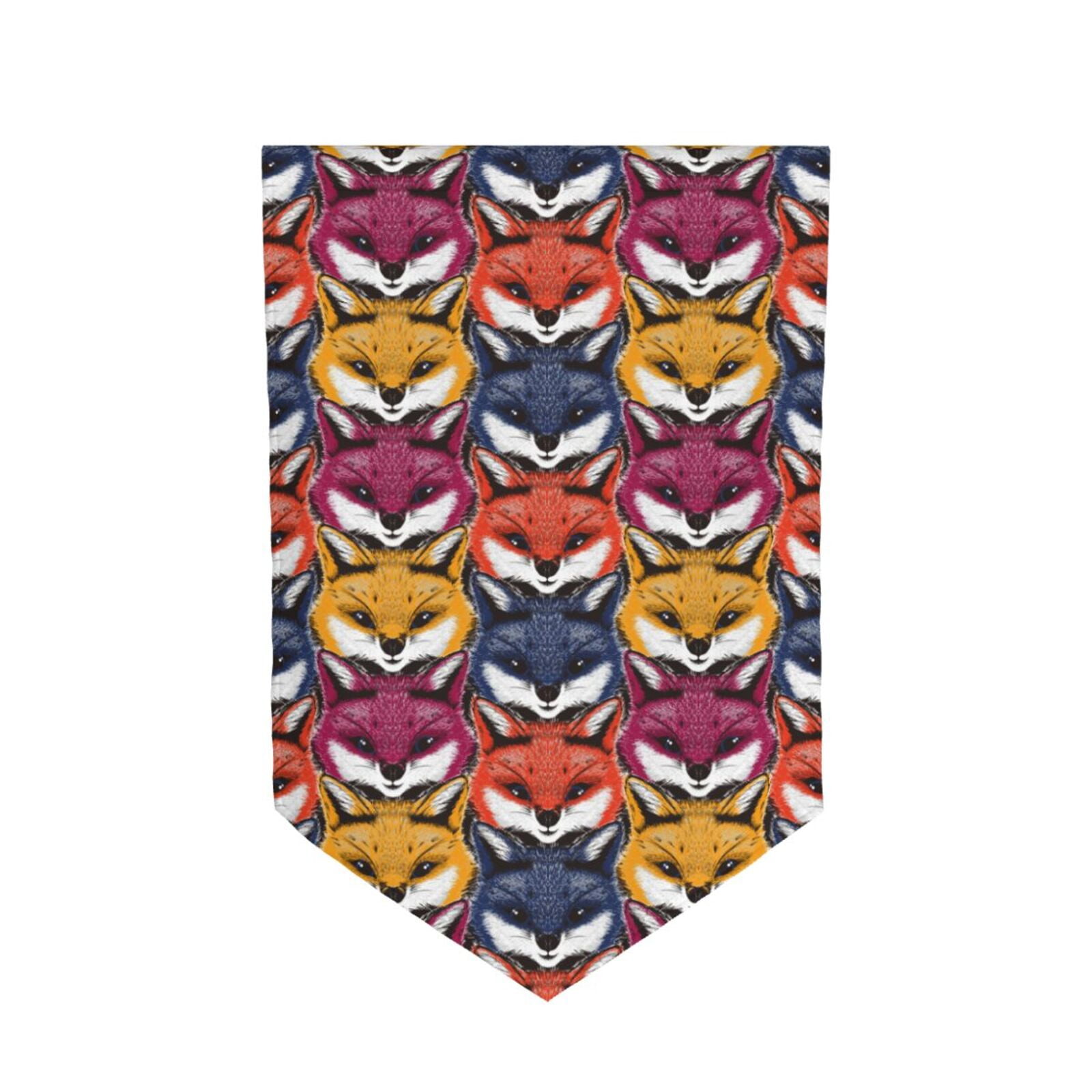 Sigee Fox Face Printed Flag12.5 * 18in Outdoor Yard Flags For Garden ...