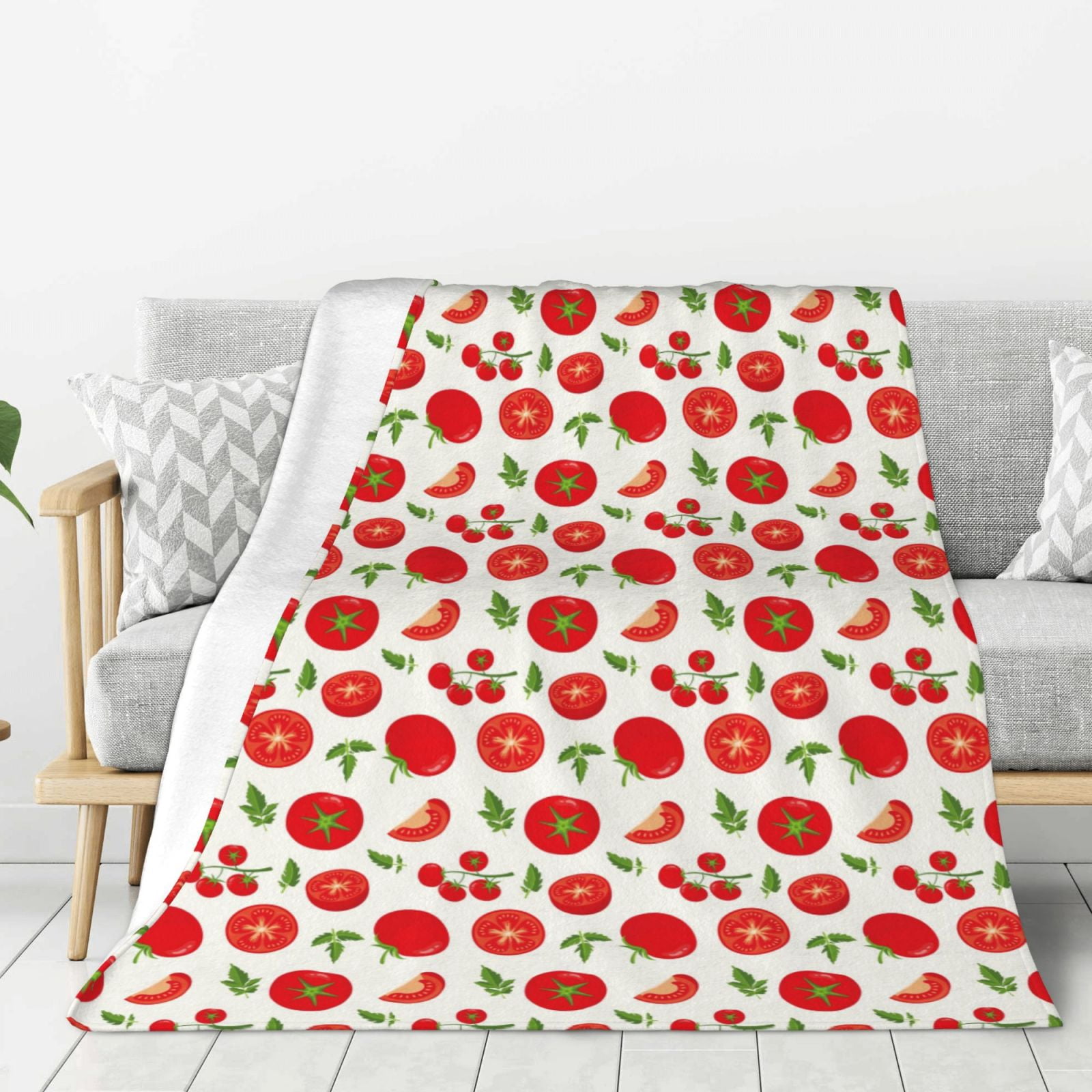 Sigee Fresh Red Tomato for Flannel Blanket - Ultra-Soft, Warm and Cozy ...