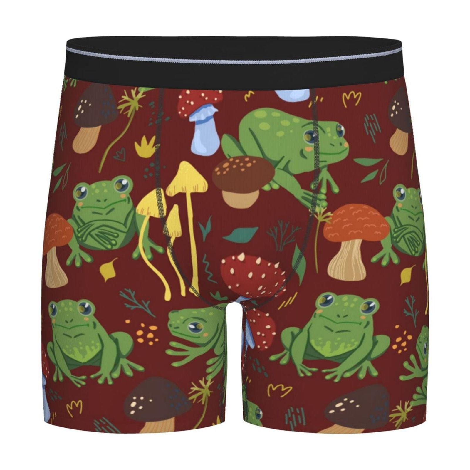 Sigee Frogs and Mushrooms for Men's Boxer Briefs,Moisture Wicking and ...