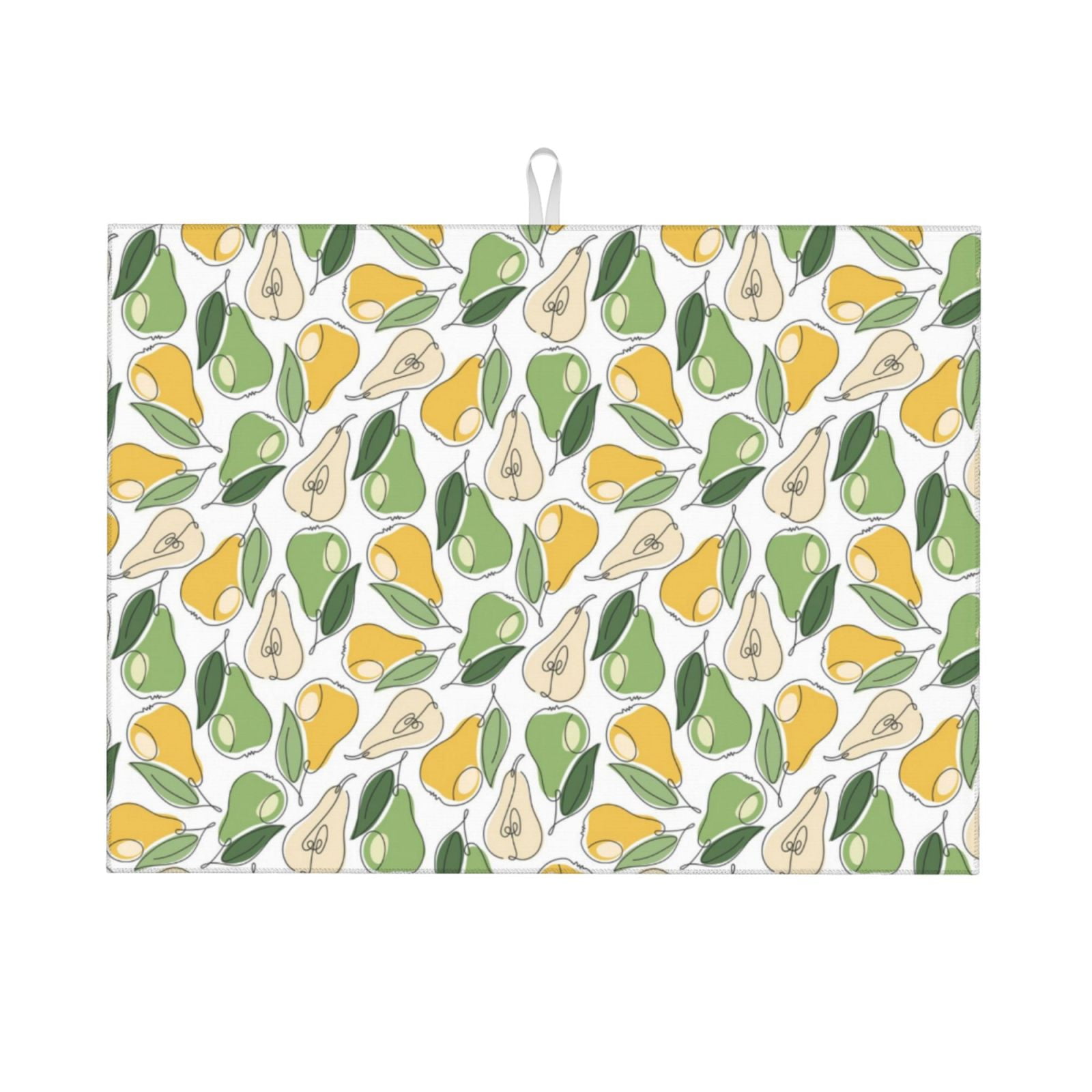 Sigee Fruit Pears for Dish Drying Mat for Kitchen Counter,Premium ...