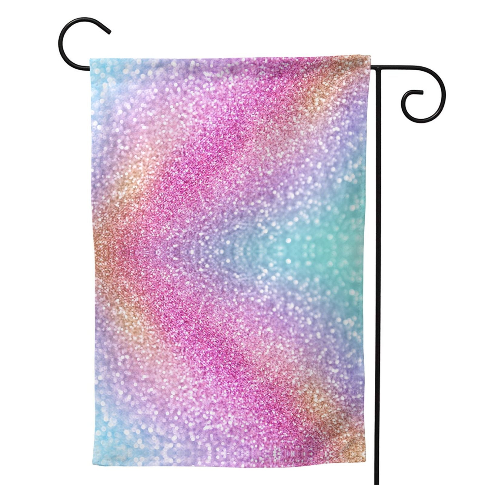 Sigee Fun Rainbow Pink for Live Happy Decorative Small Garden Flag ...
