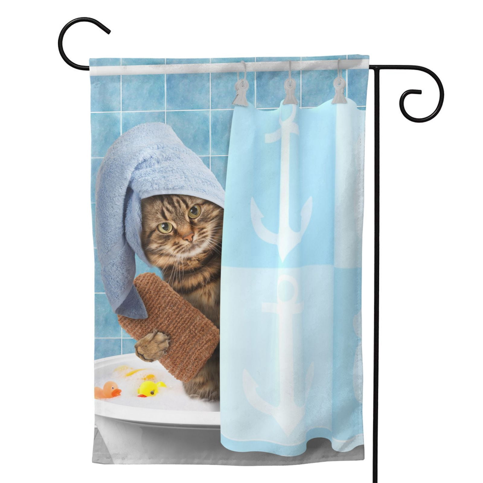 Sigee Funny Cat Taking a Bath for Live Happy Decorative Small Garden ...