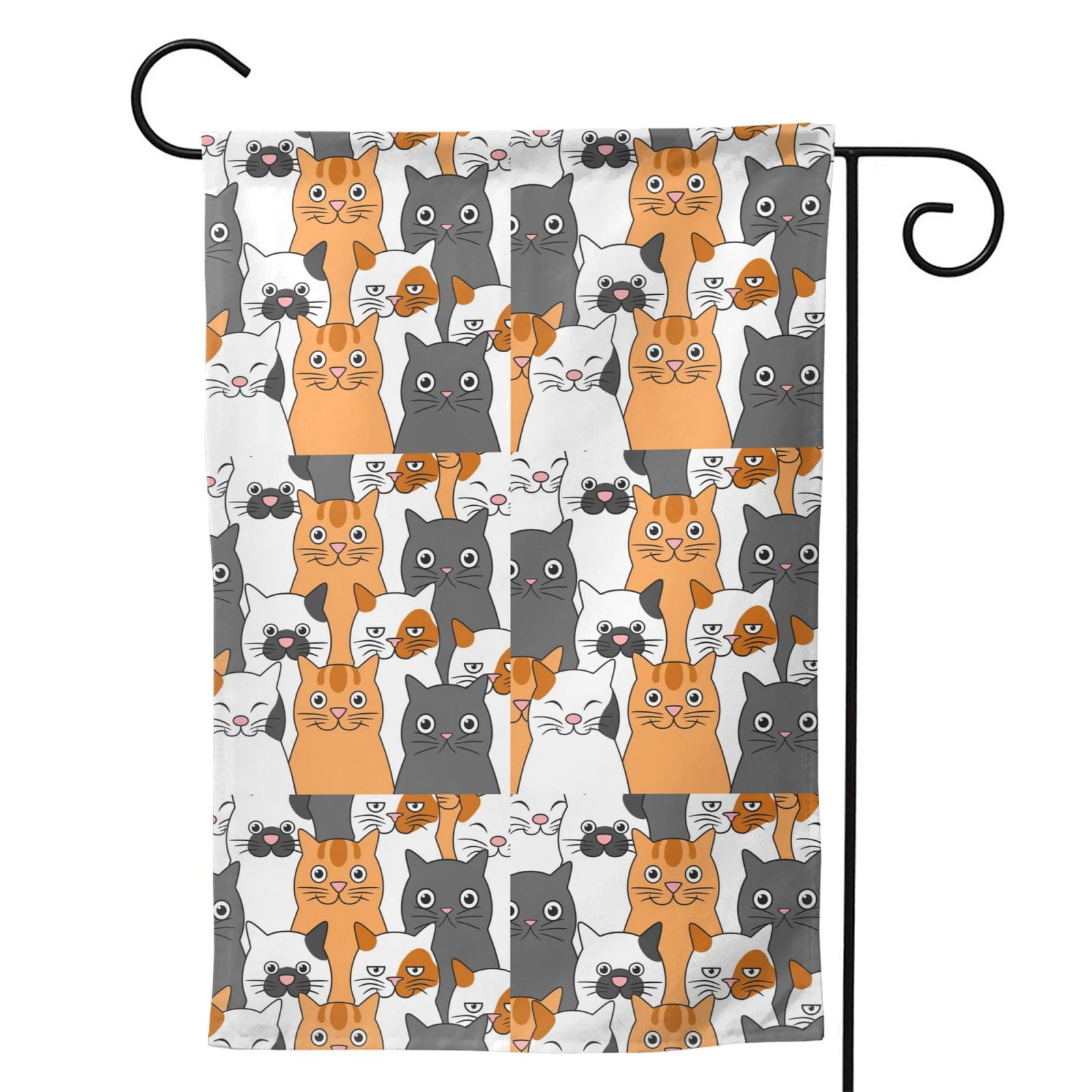 Sigee Funny Cats for Live Happy Decorative Small Garden Flag,Double ...