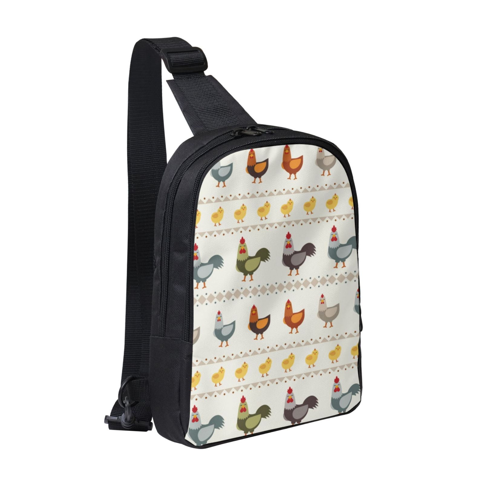 Sigee Funny Chicken for Dual Pocket Sling Backpack Hiking Daypack ...