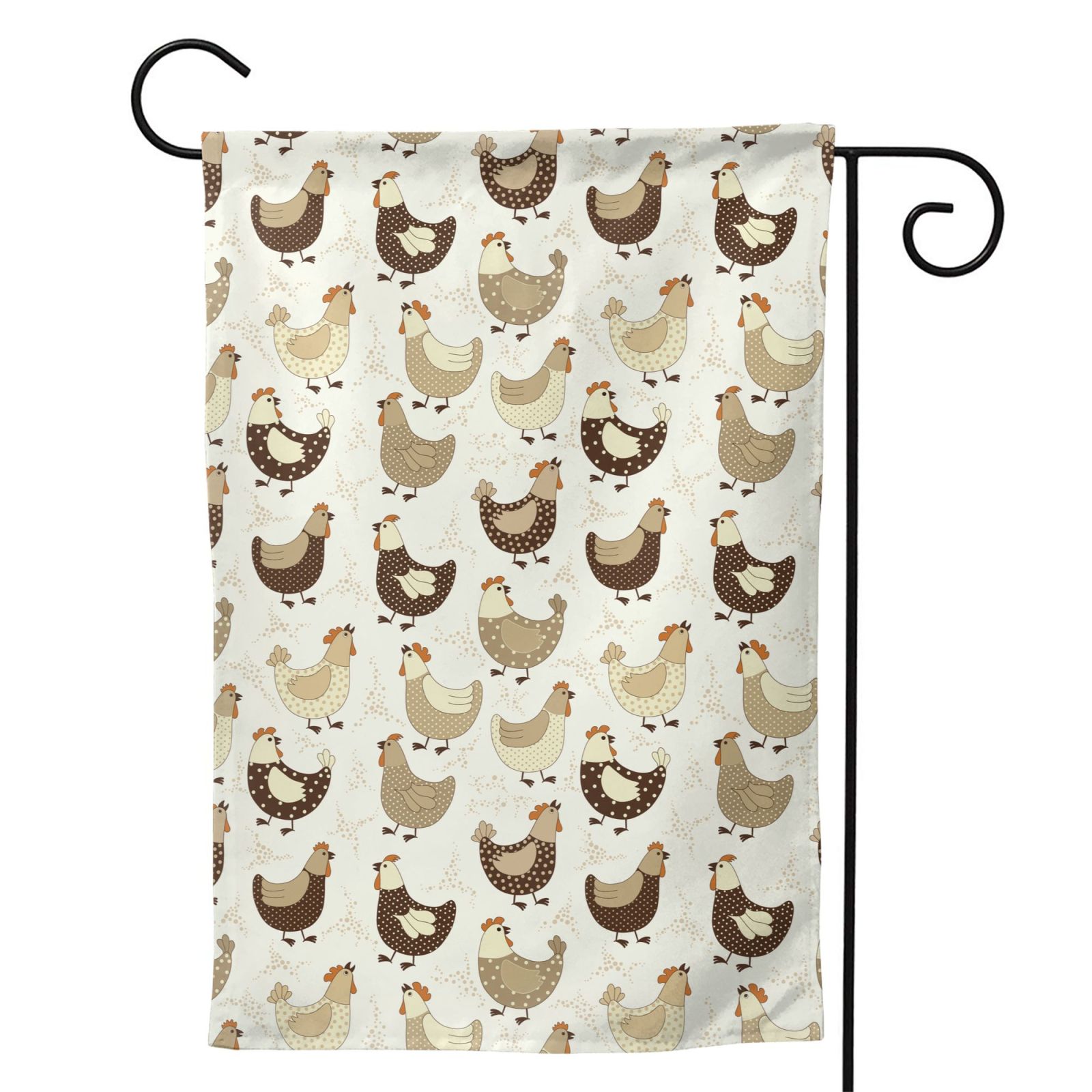 Sigee Funny Chicken for Live Happy Decorative Small Garden Flag,Double ...