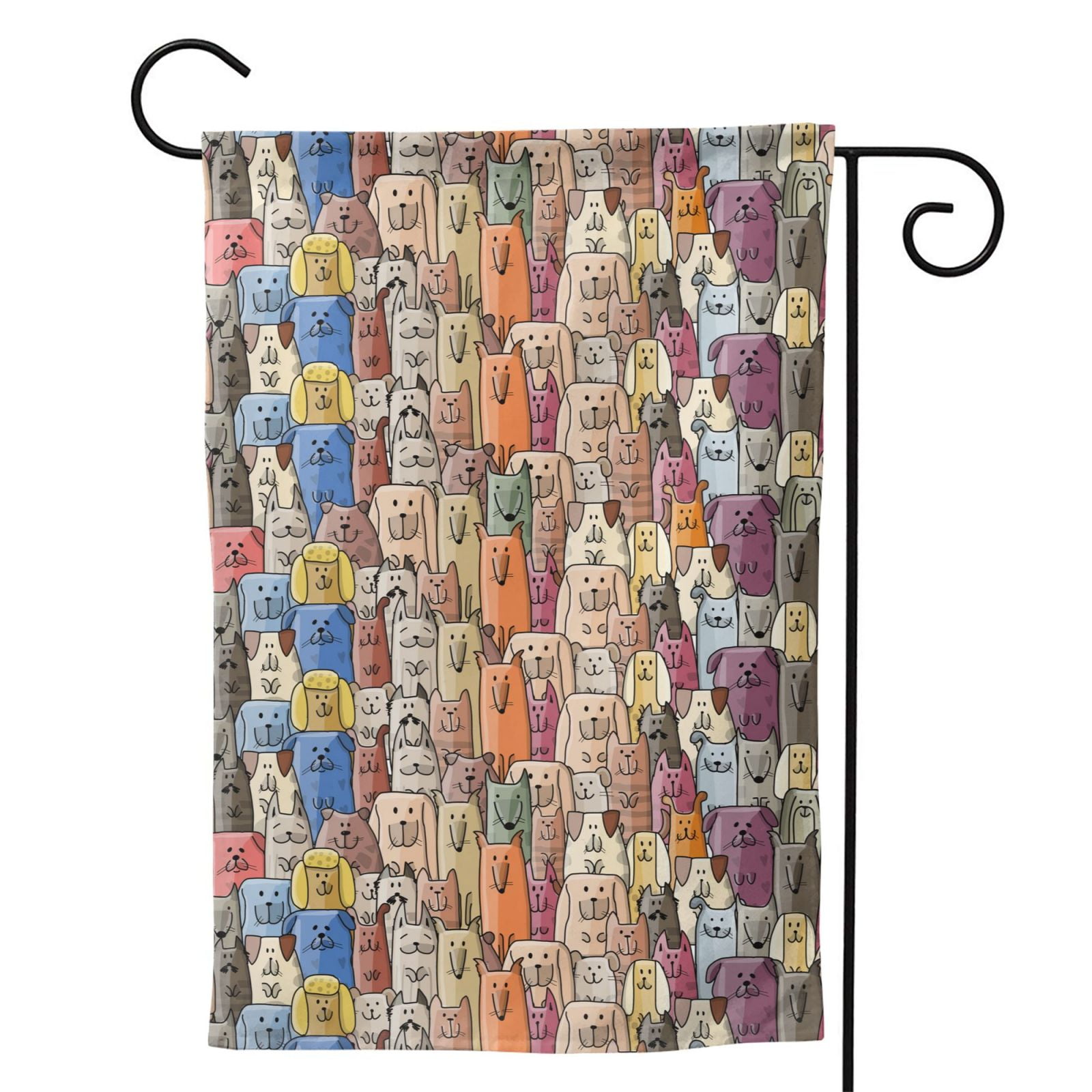 Sigee Funny Dogs Family for Live Happy Decorative Small Garden Flag ...