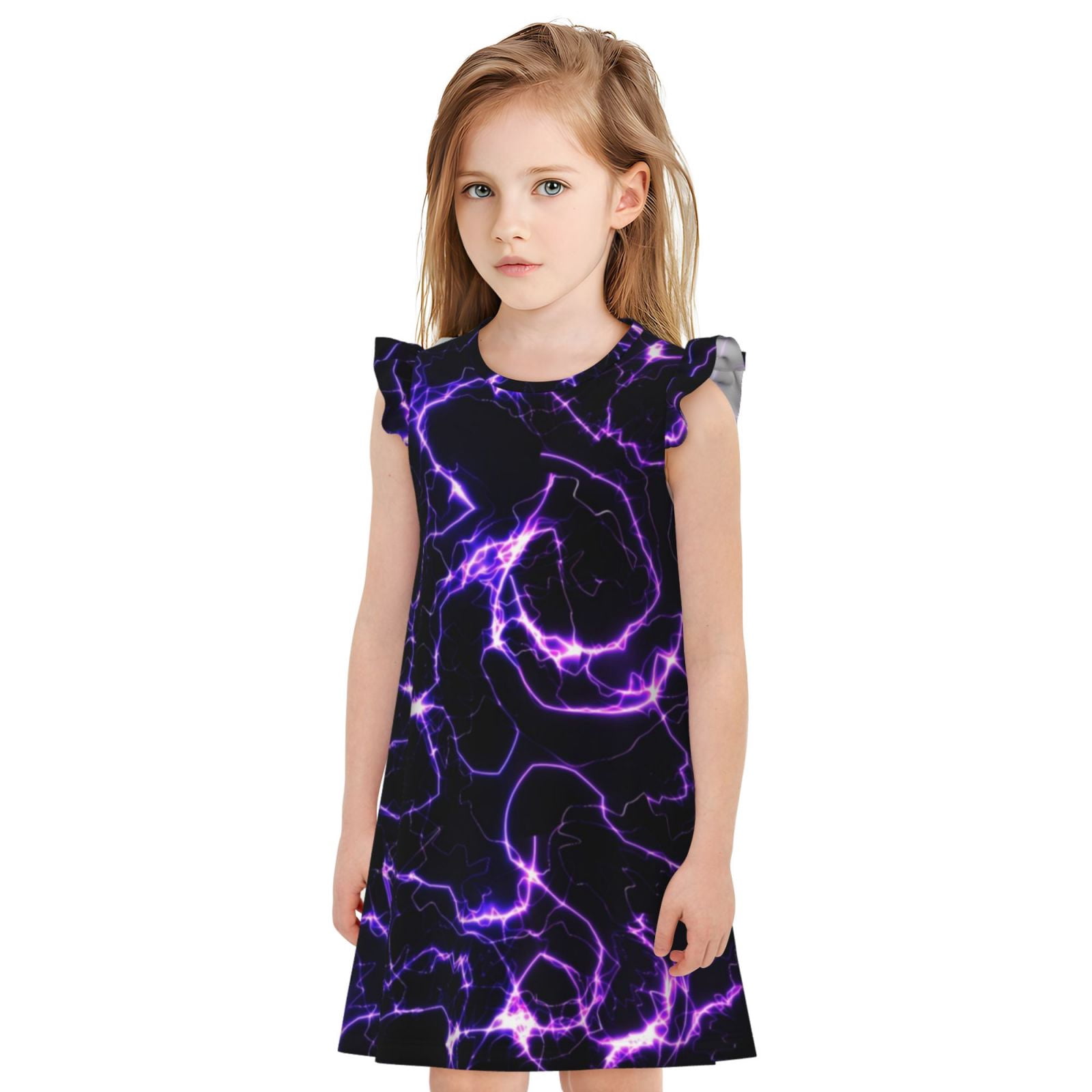Sigee Galaxy Lightning for Girls Sleepwear, Night Sleep Dress Pajamas ...