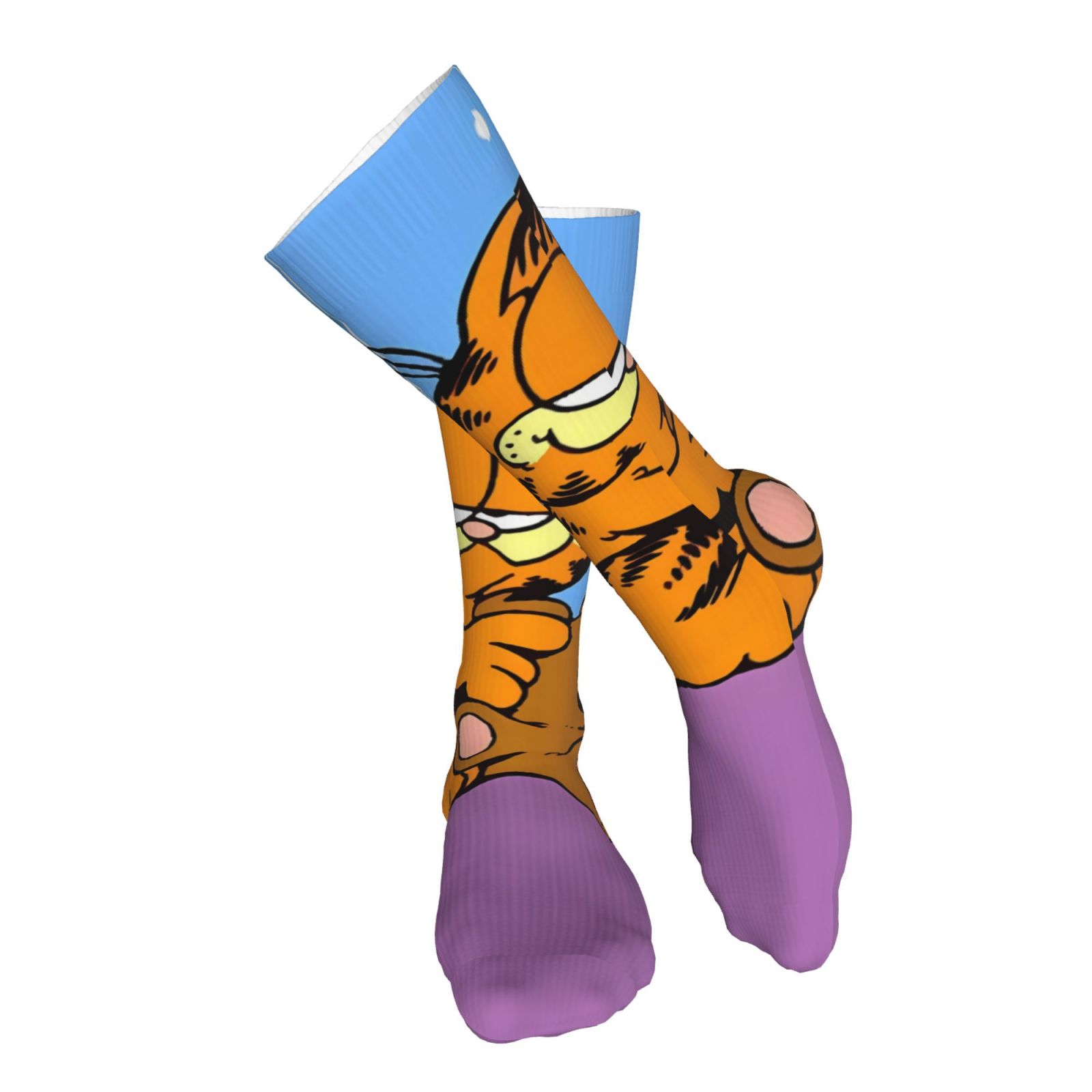 Sigee Garfield (60) Print 20in Socks for Men Women Gifts for Him ...