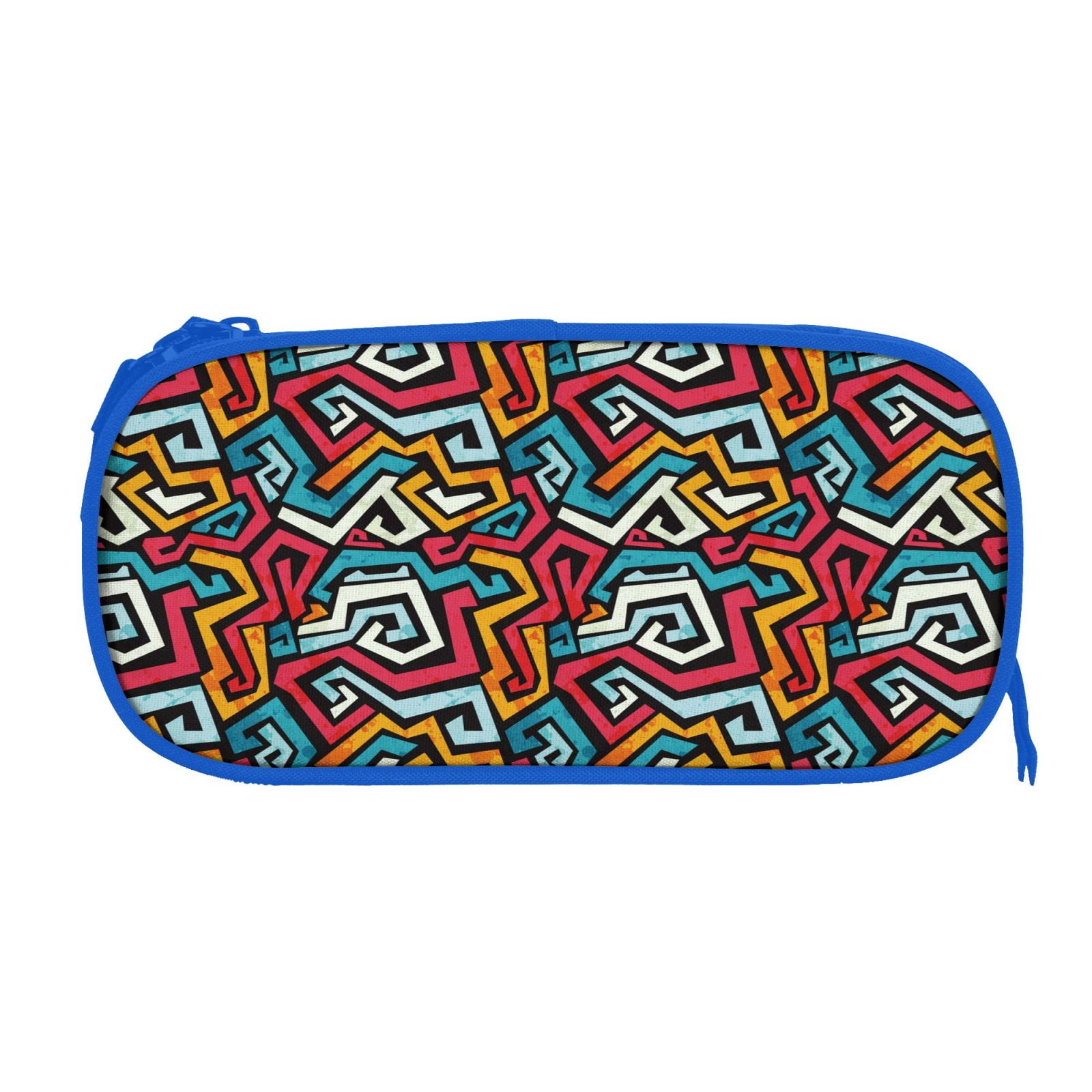 Sigee Geometry for Portable Pencil Pouch with Zipper for Students ...