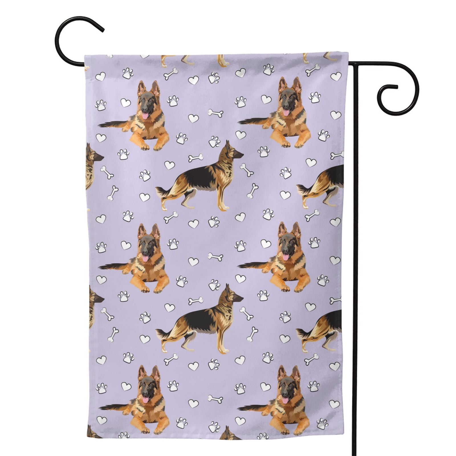Sigee German Shepherd Dog for Live Happy Decorative Small Garden Flag ...