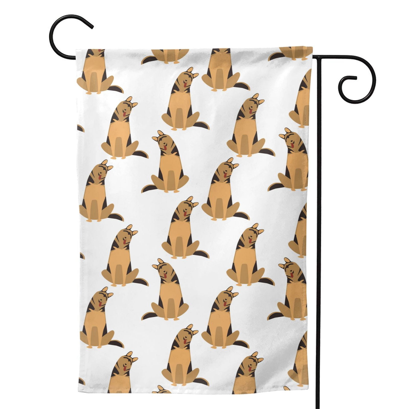 Sigee German Shepherd Dog for Live Happy Decorative Small Garden Flag ...