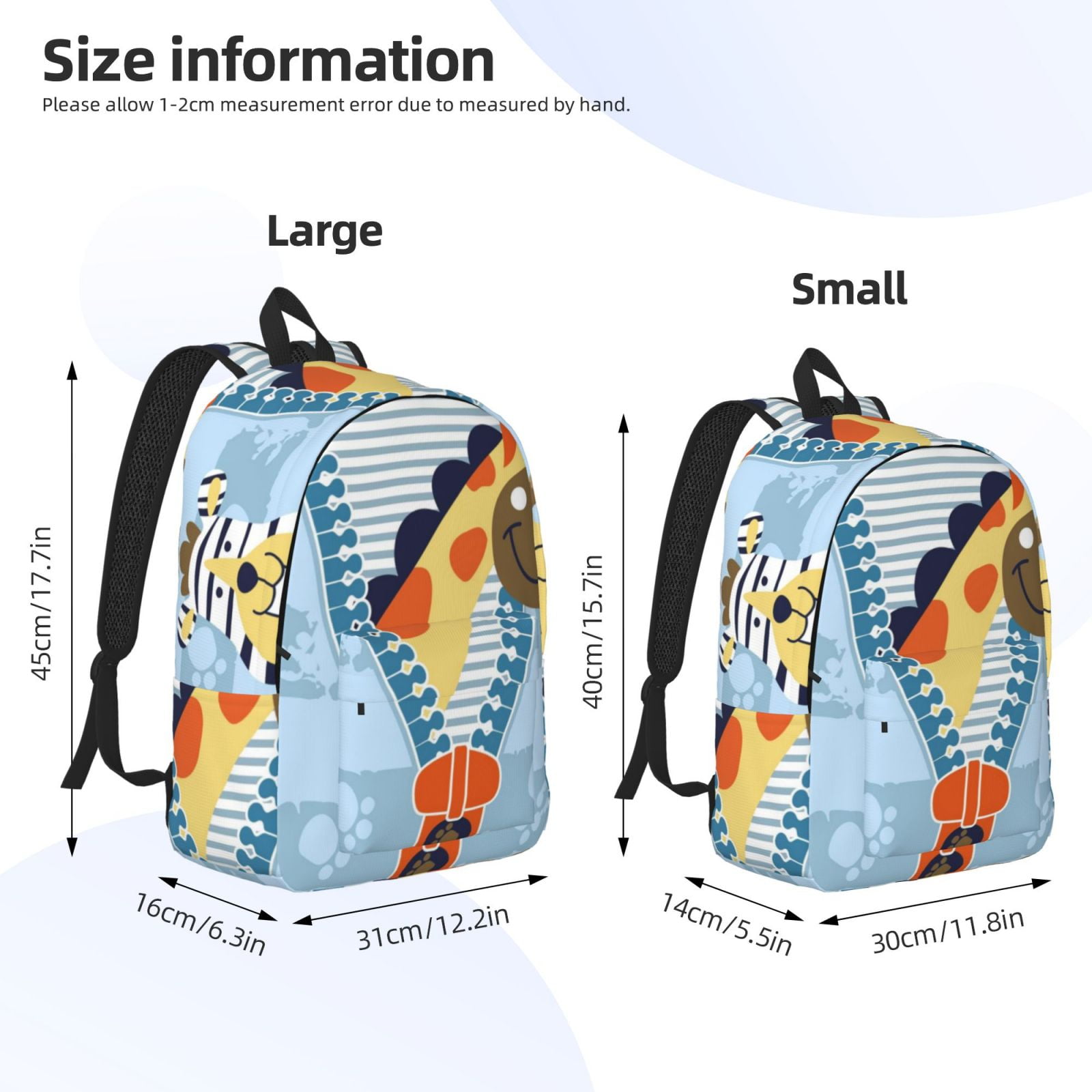 Sigee Giraffe Come Out From Zipper for Canvas Large Capacity Laptop ...