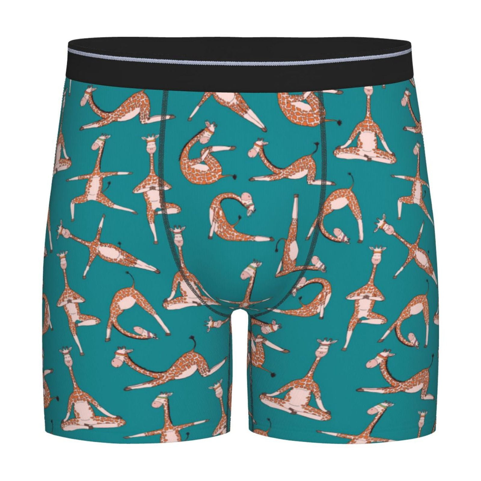 Sigee Giraffes Doing Various Yoga for Men's Boxer Briefs,Moisture ...
