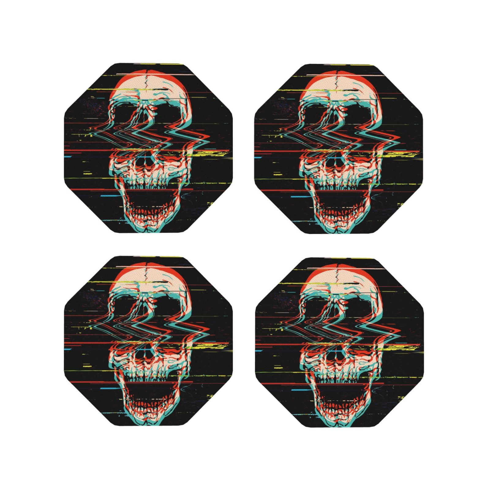 Sigee Glitch Screaming Skull for Water-Resistant, Heat-Resistant, Non ...