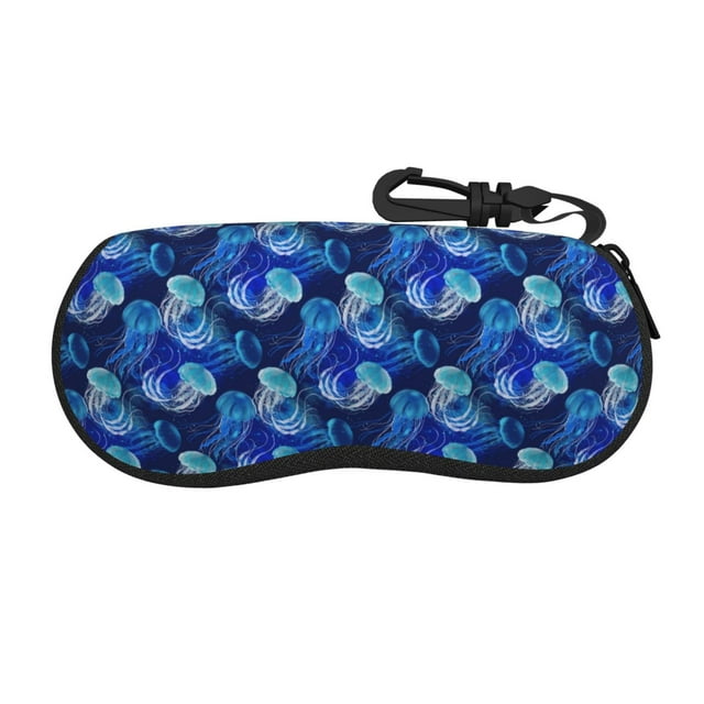 Sigee Glowing Jellyfish Pattern for Soft Eyeglass Cases for Women and ...