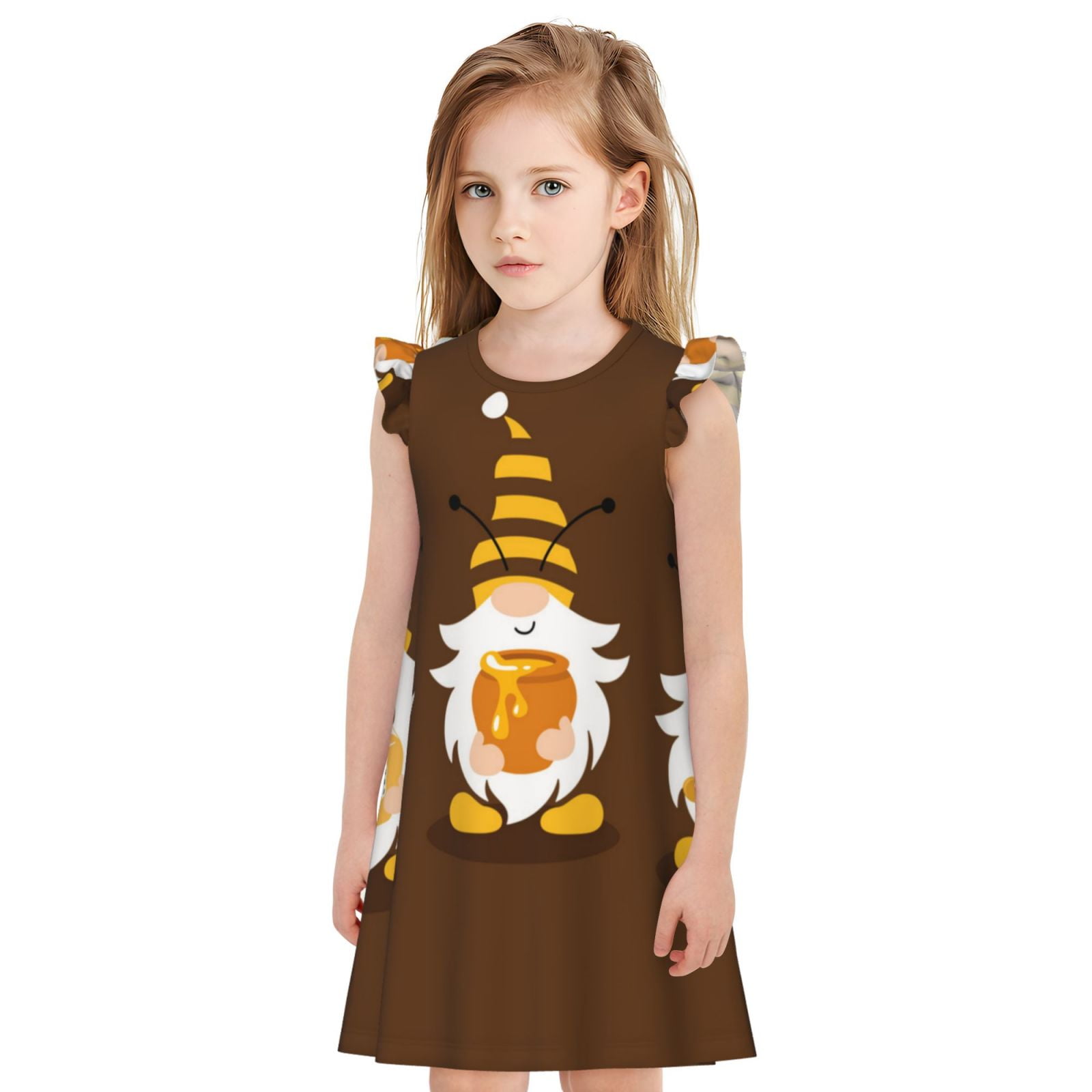 Sigee Gnomes With Honey for Girls Sleepwear, Night Sleep Dress Pajamas ...